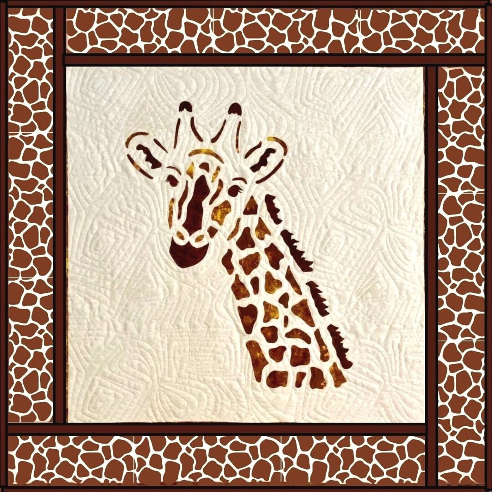 PDF Giraffe Quilt Pattern Baby Blanket Gender Neutral Digital Pattern ...