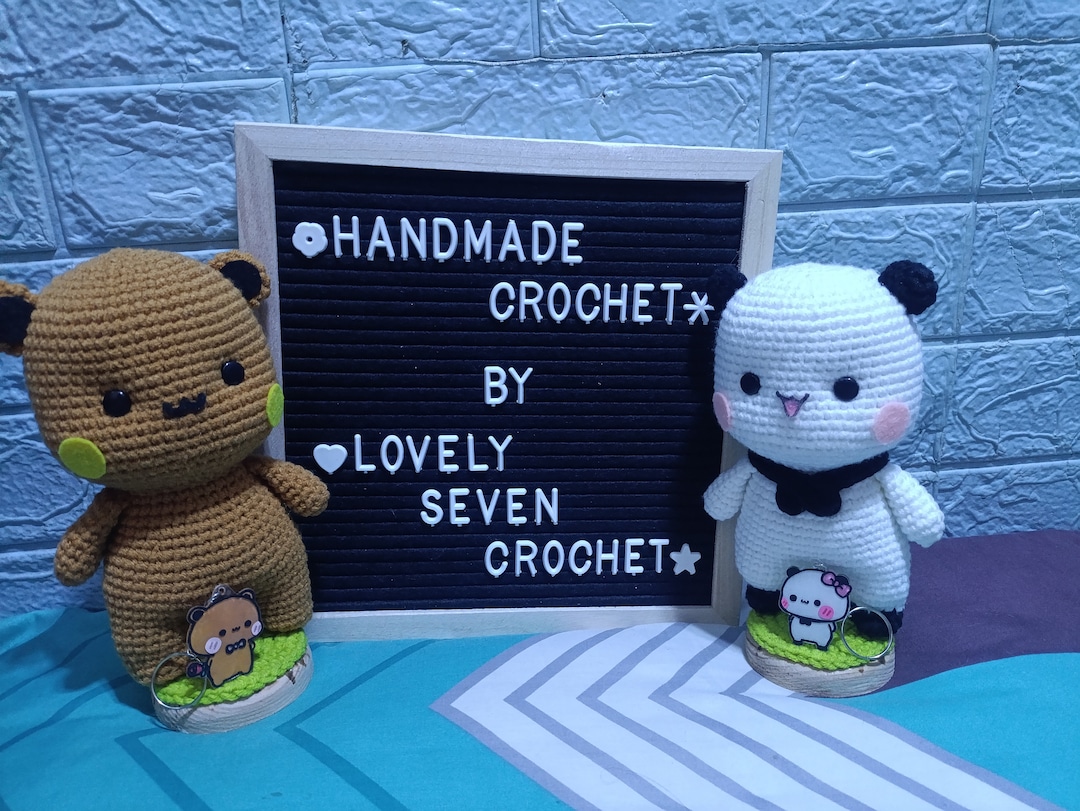 Bubu and Dudu Crochet Doll Pattern (pattern Only) Facebook Sticker Doll ...