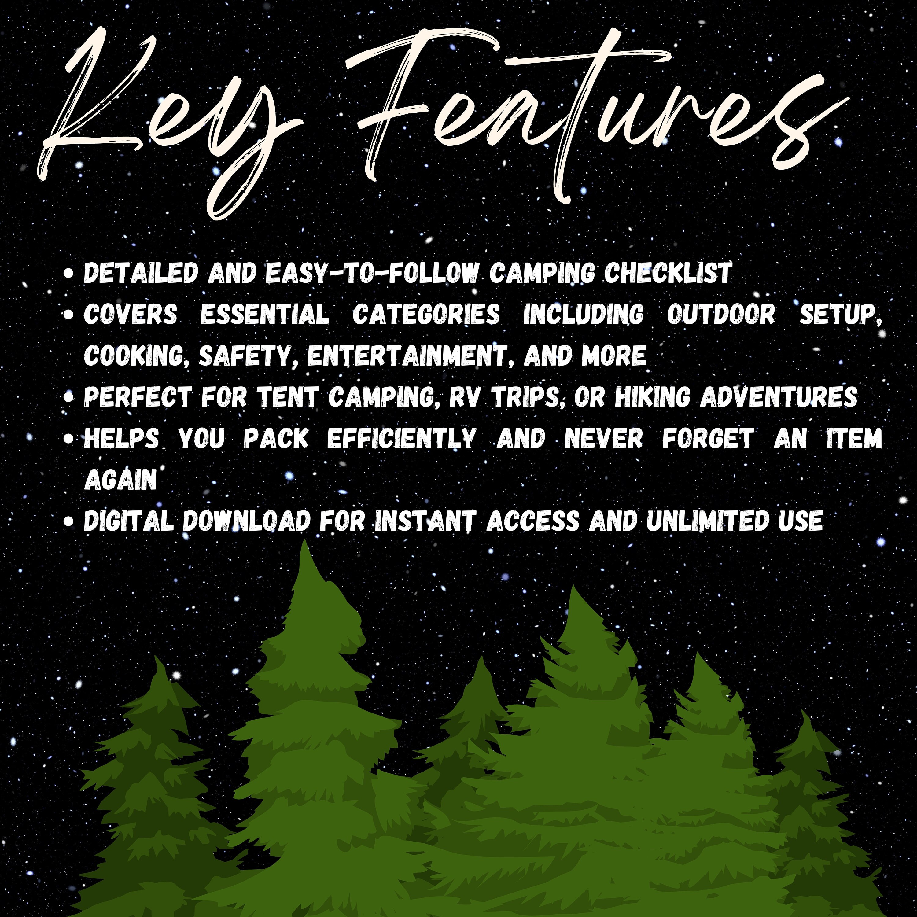 Camping Checklist RV Checklist Before Leaving Summer - Etsy