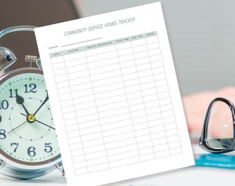 PT & OT Observation Hours Log - Etsy