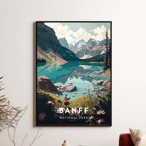 BANFF National Park Poster, Printable Instant Download, Banff Travel ...