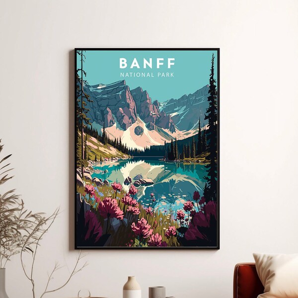Banff National Park Poster - Etsy