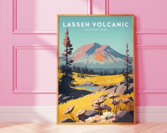 Lassen Volcanic Park Digital Art Print! - Etsy
