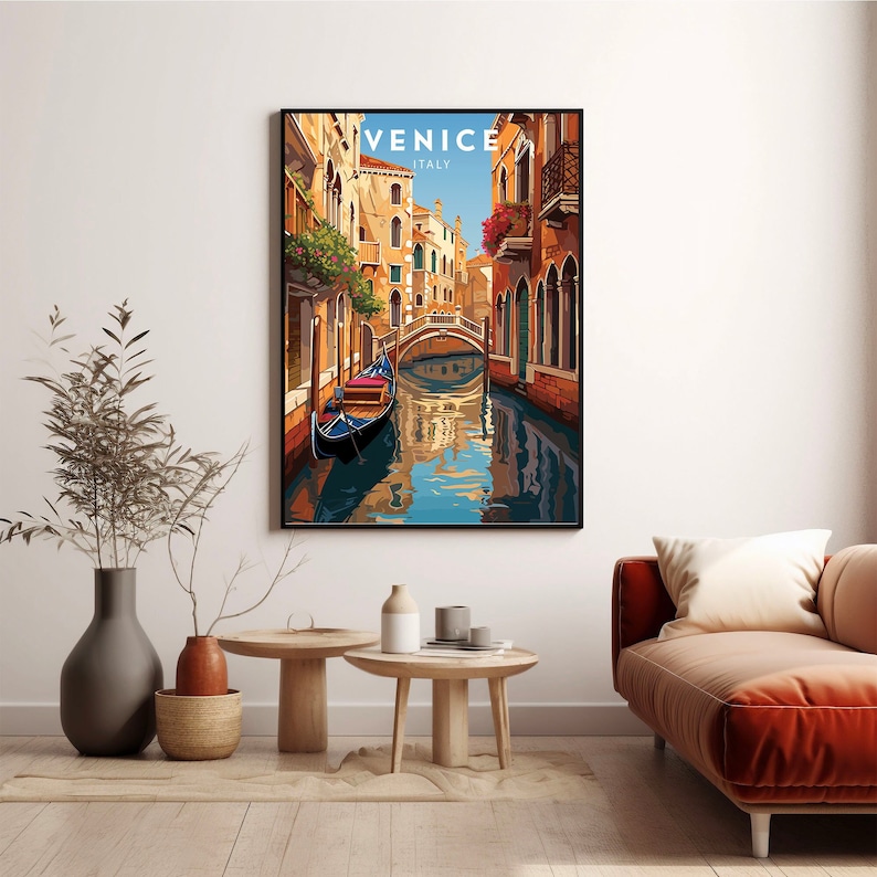 VENICE Poster Printable Instant Download VENICE Travel Art - Etsy