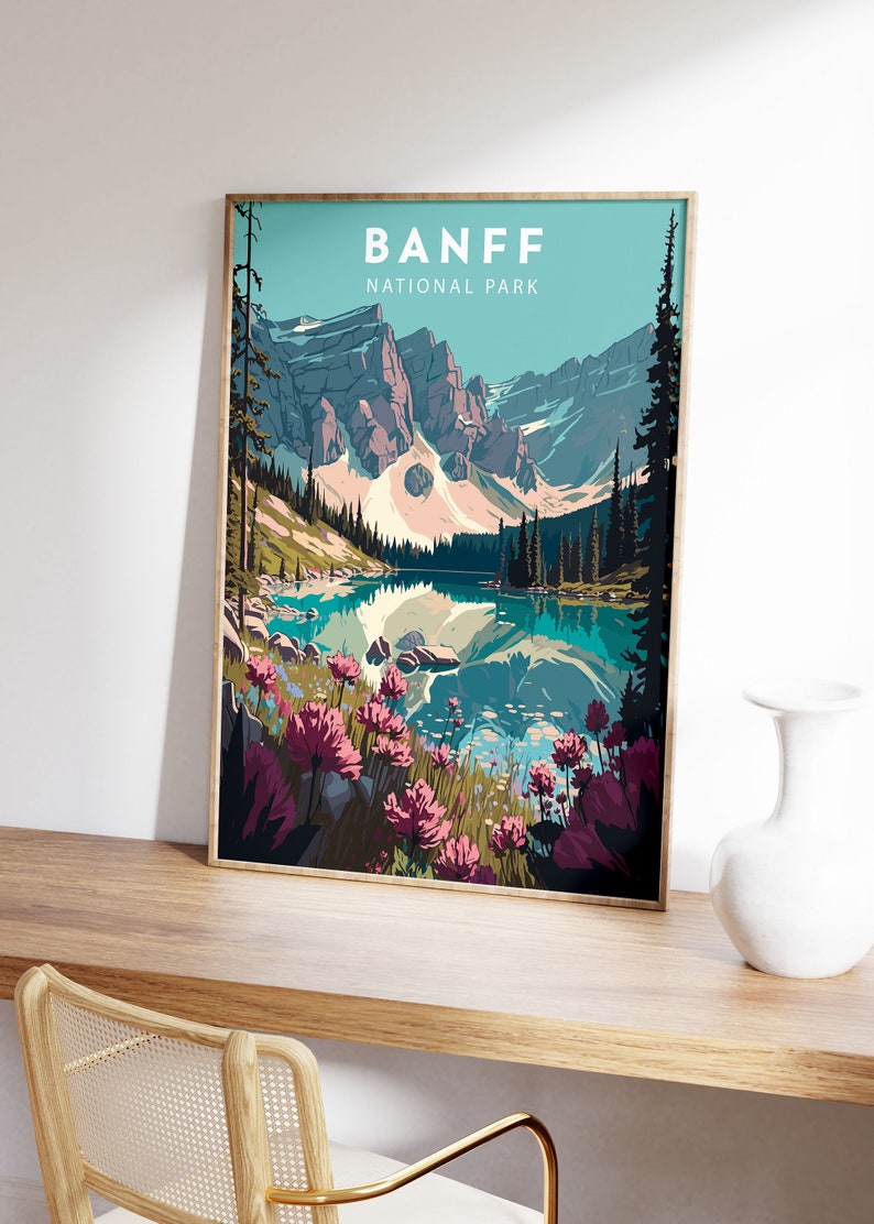 BANFF National Park Poster, Printable Instant Download, Banff Travel ...