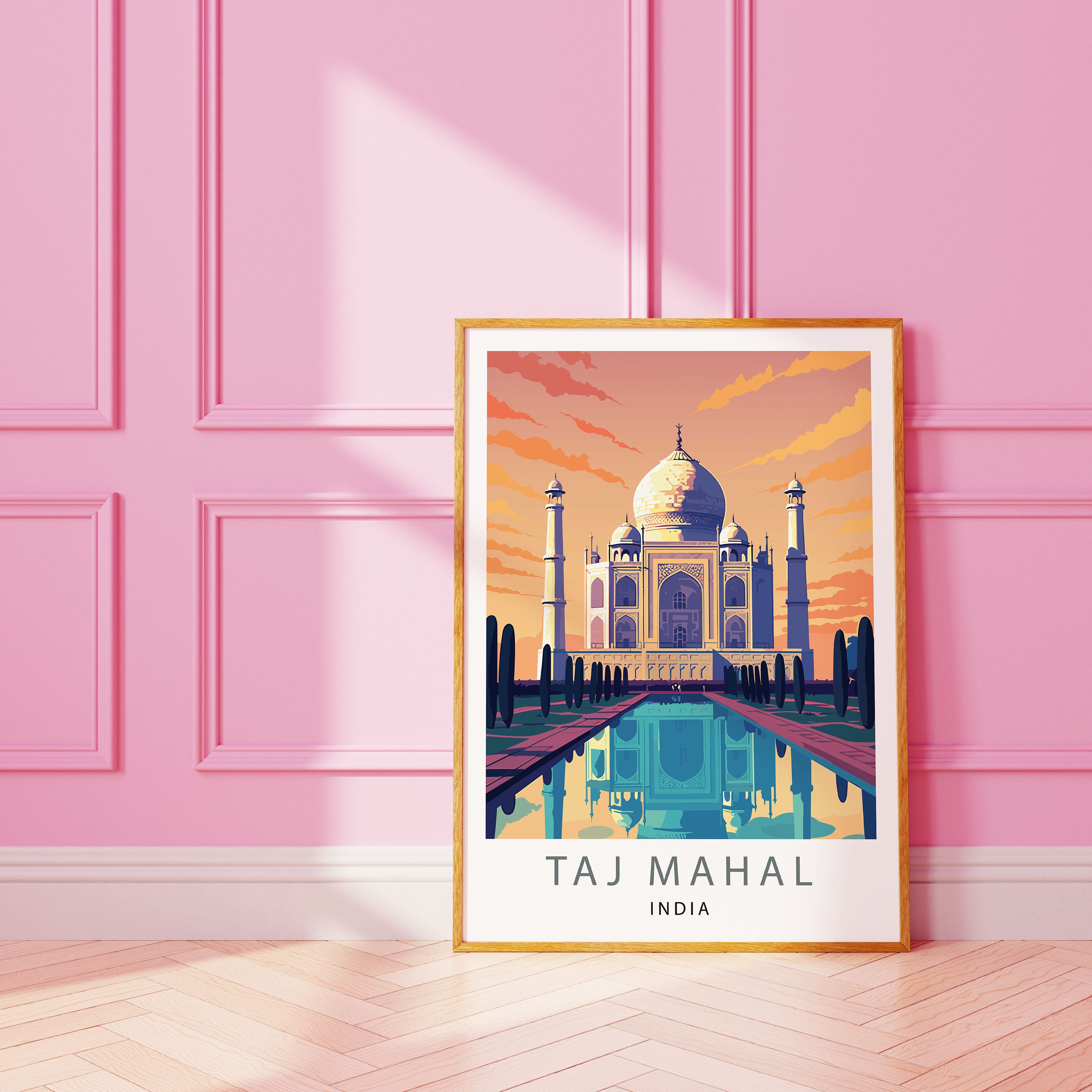 Taj Mahal Wall Art Taj Mahal Print India Print Taj Mahal - Etsy