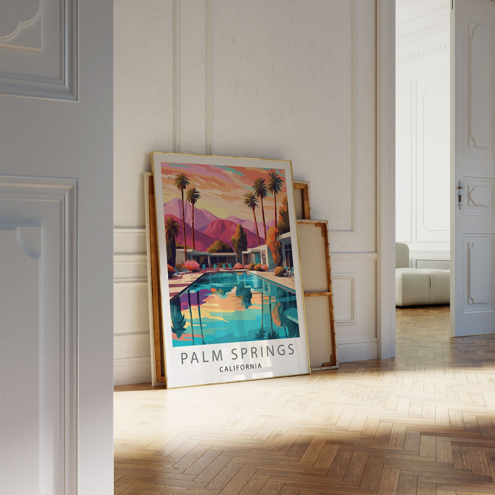 Palm Springs Print Palm Springs Poster Palm Springs Wall Art Palm ...