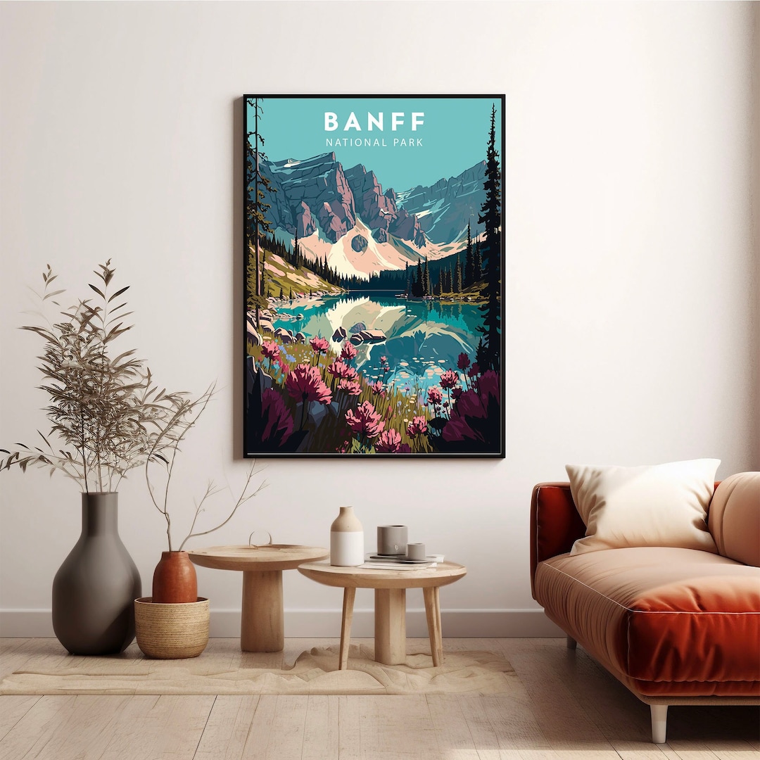 BANFF National Park Poster, Printable Instant Download, Banff Travel ...