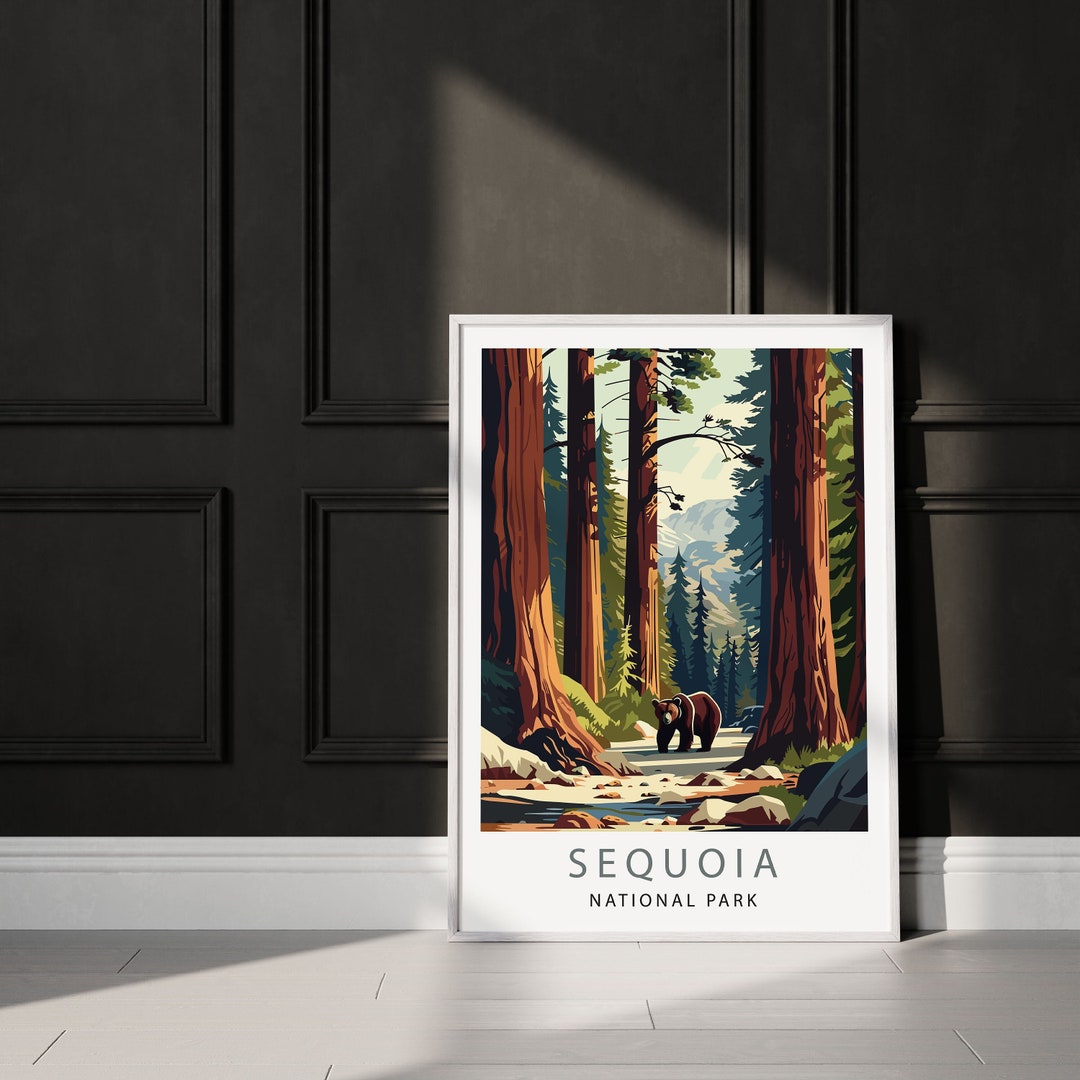 Sequoia Print Sequoia National Park Poster Printable Instant Download ...