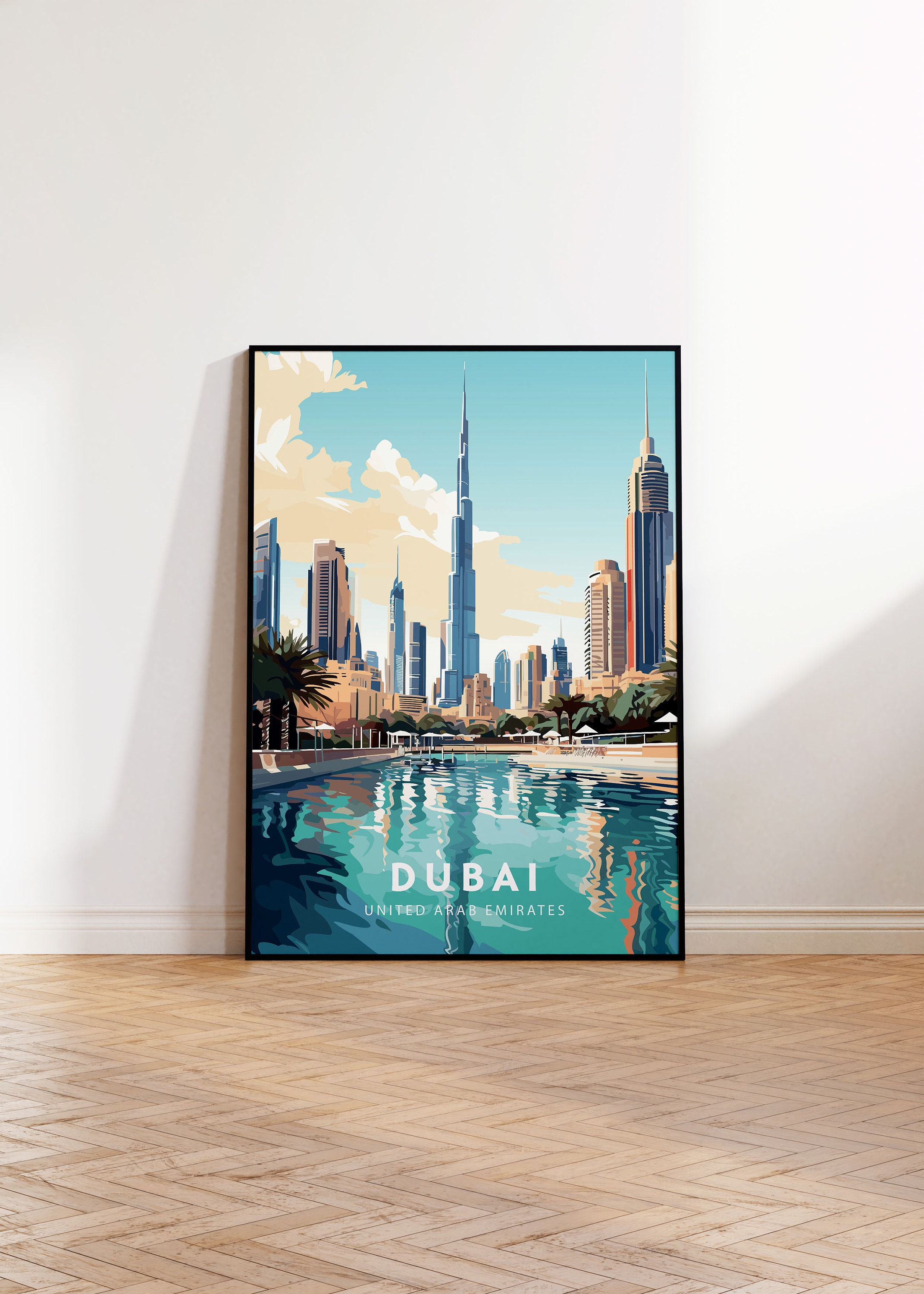 Dubai Travel Print Wall Art Dubai Wall Hanging Home Décor Dubai Gift ...