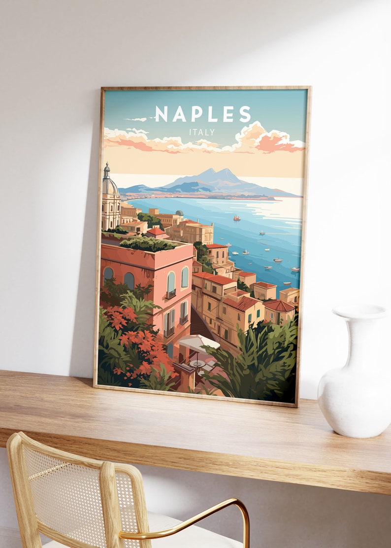 NAPLES Print NAPLES Travel Poster Naples Poster Italy Travel Poster ...