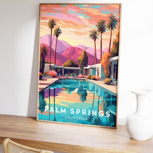 Palm Springs Print Palm Springs Poster Palm Springs Wall Art Palm ...