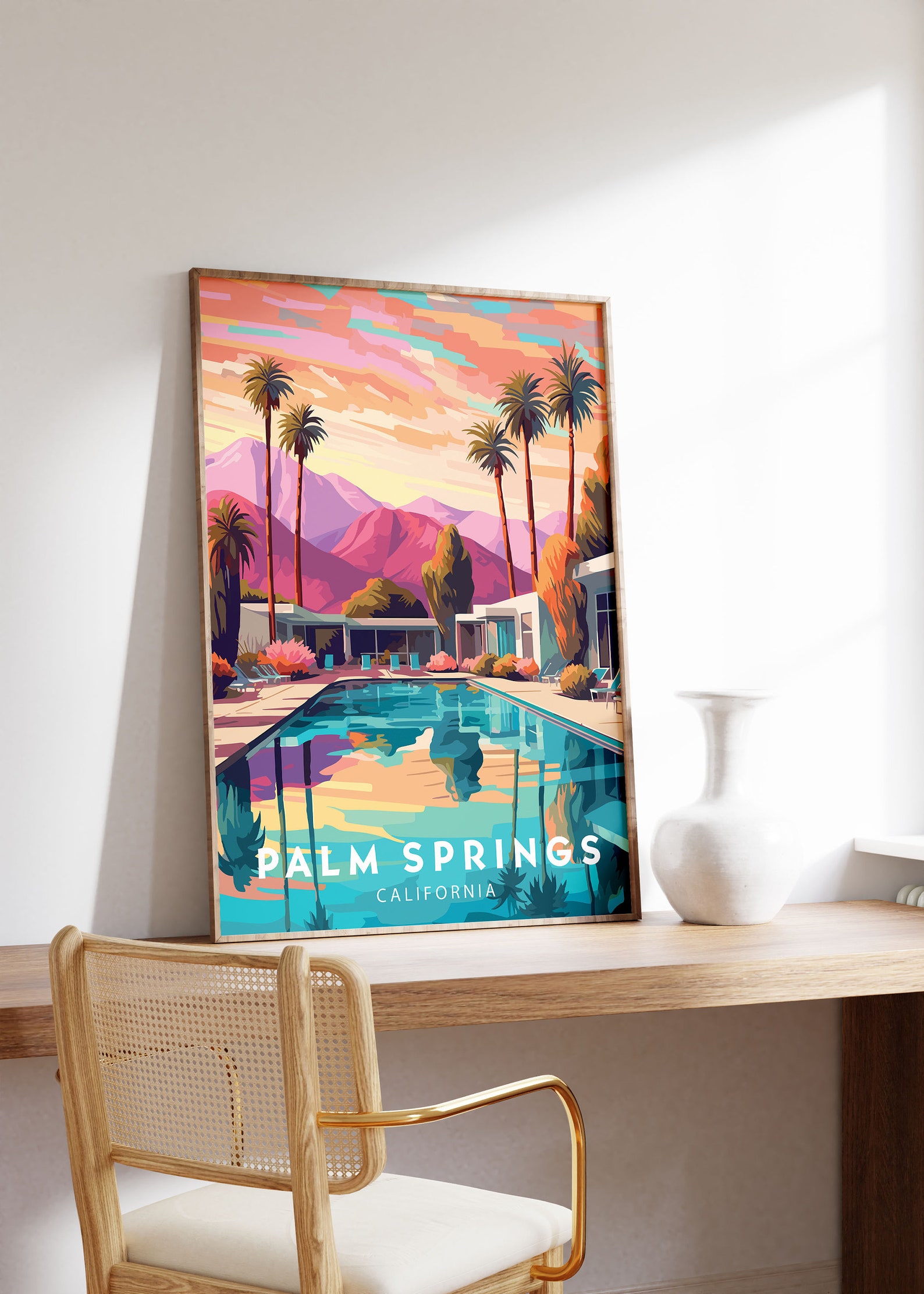 Palm Springs Print Palm Springs Poster Palm Springs Wall Art Palm ...