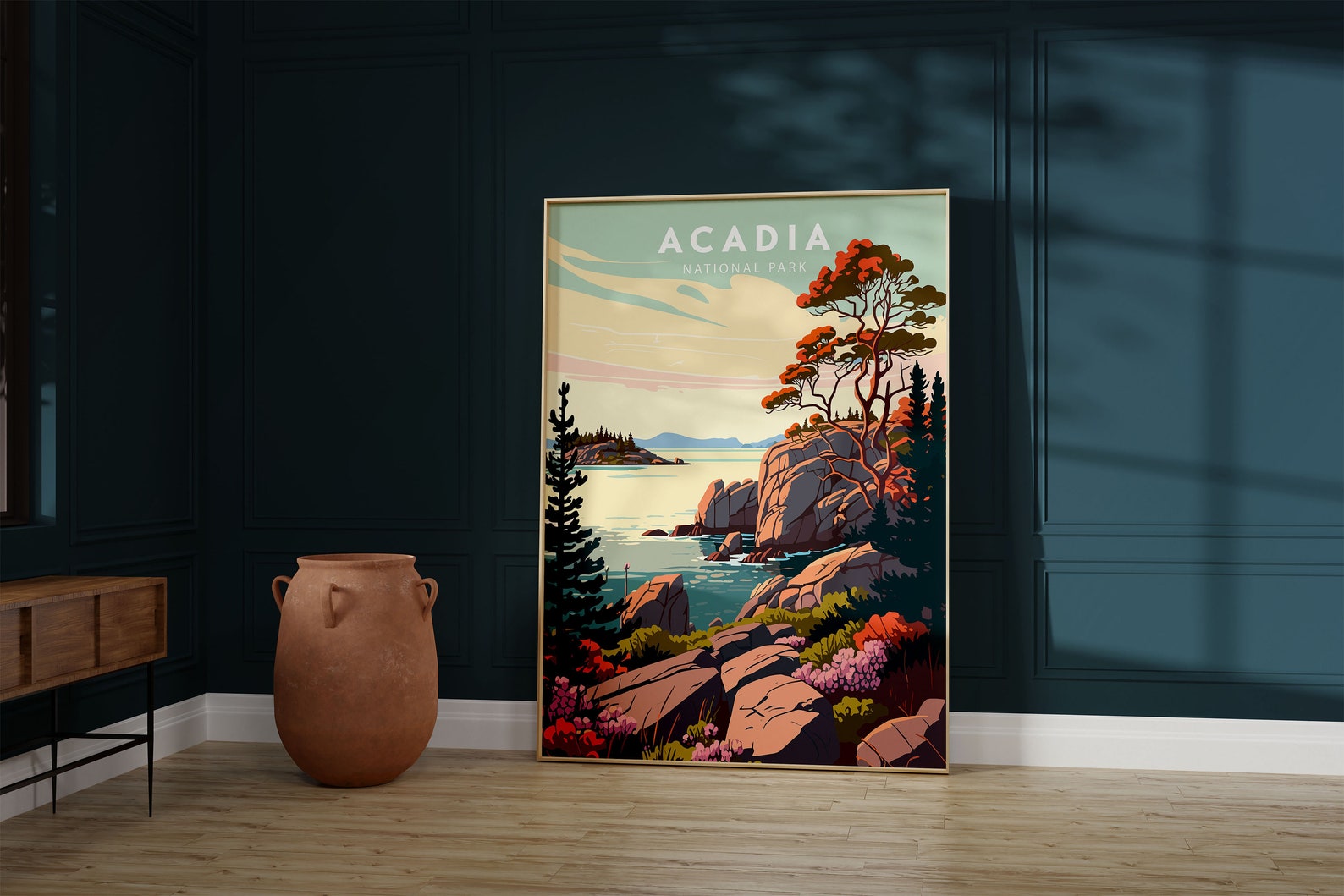 ACADIA National Park Poster Printable Instant Download Travel Art Print ...