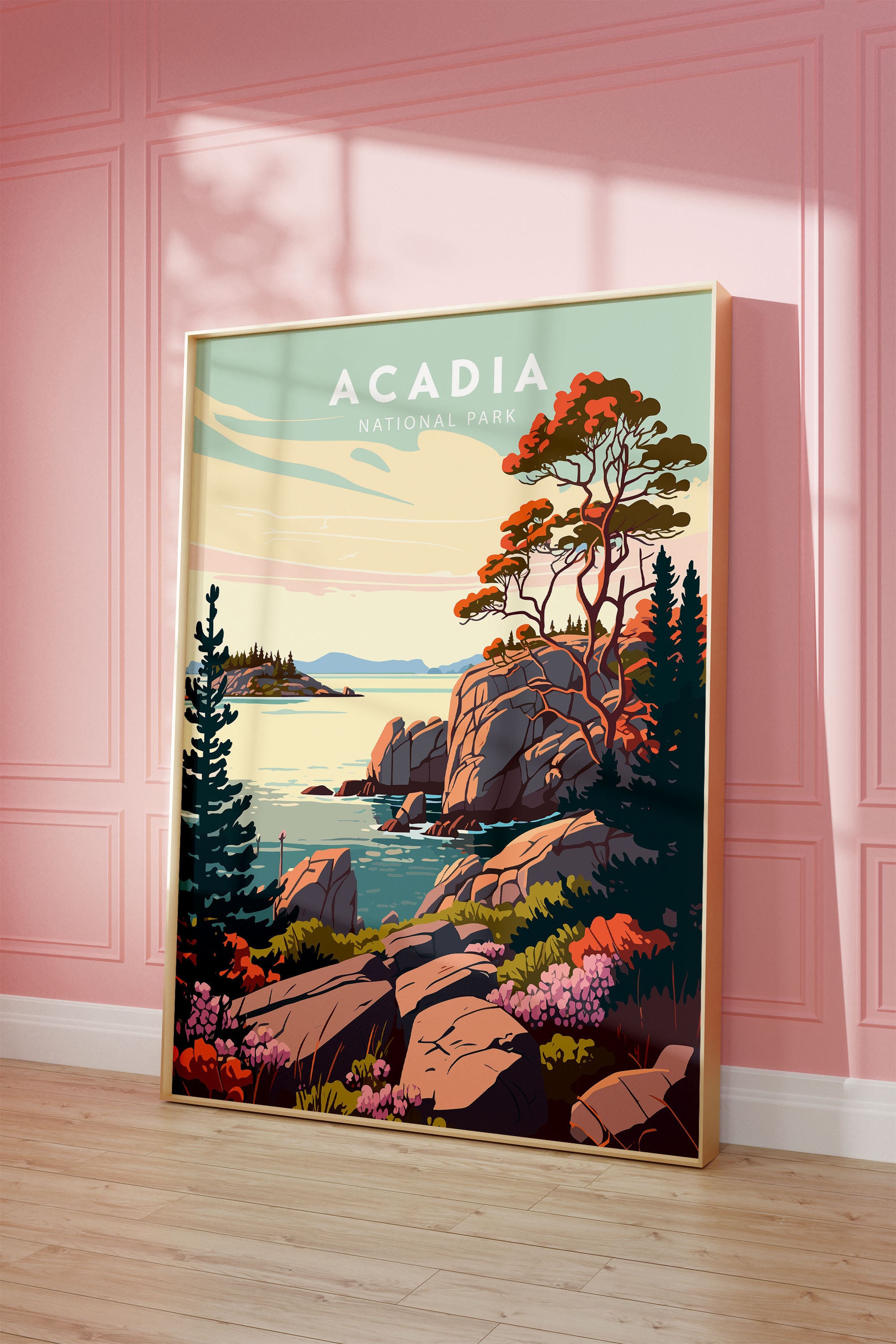 ACADIA National Park Poster Printable Instant Download Travel - Etsy