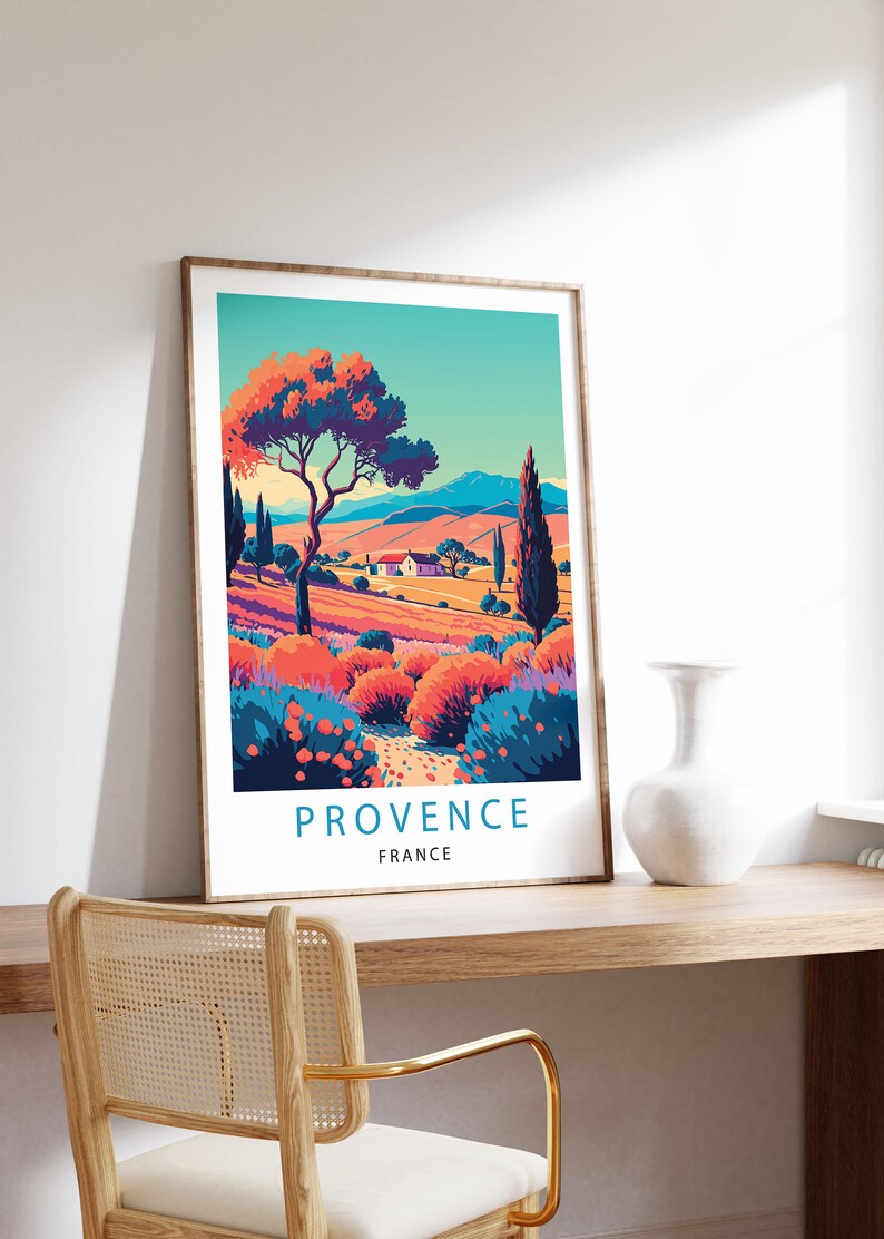 PROVENCE Poster, Printable Instant Download, PROVENCE Travel Art Print ...