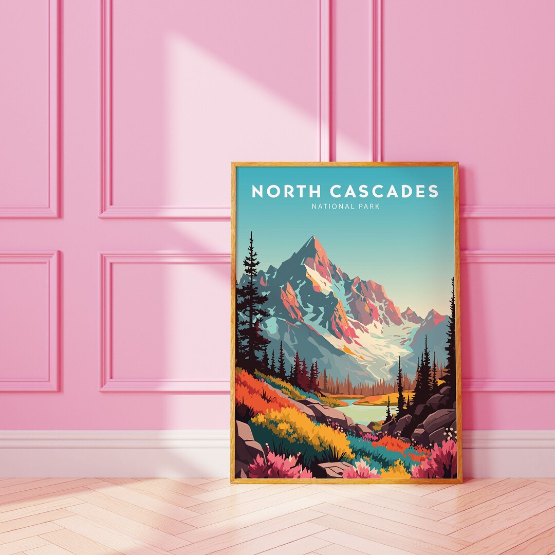 North Cascades Print North Cascades National Park Poster Printable ...