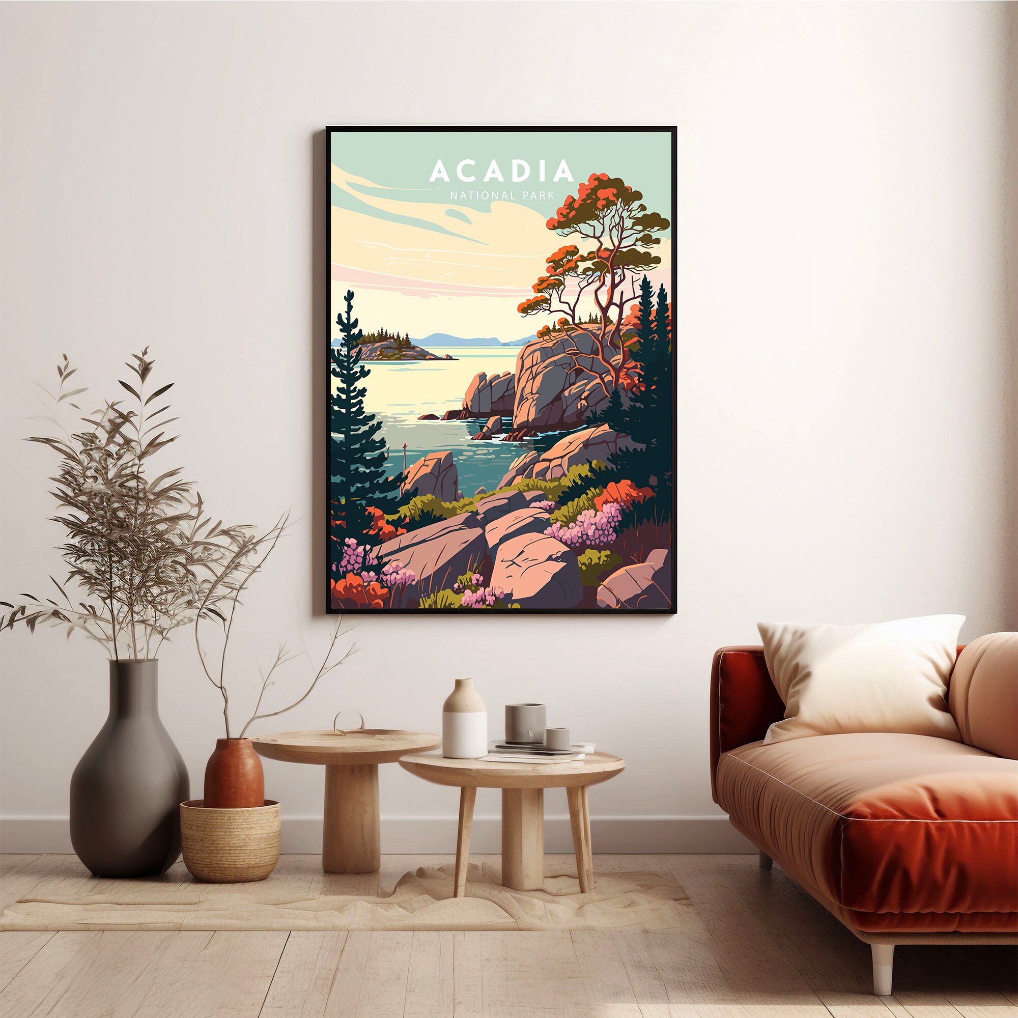 ACADIA National Park Poster Printable Instant Download Travel - Etsy