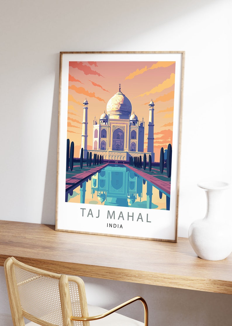 Taj Mahal Wall Art Taj Mahal Print India Print Taj Mahal - Etsy