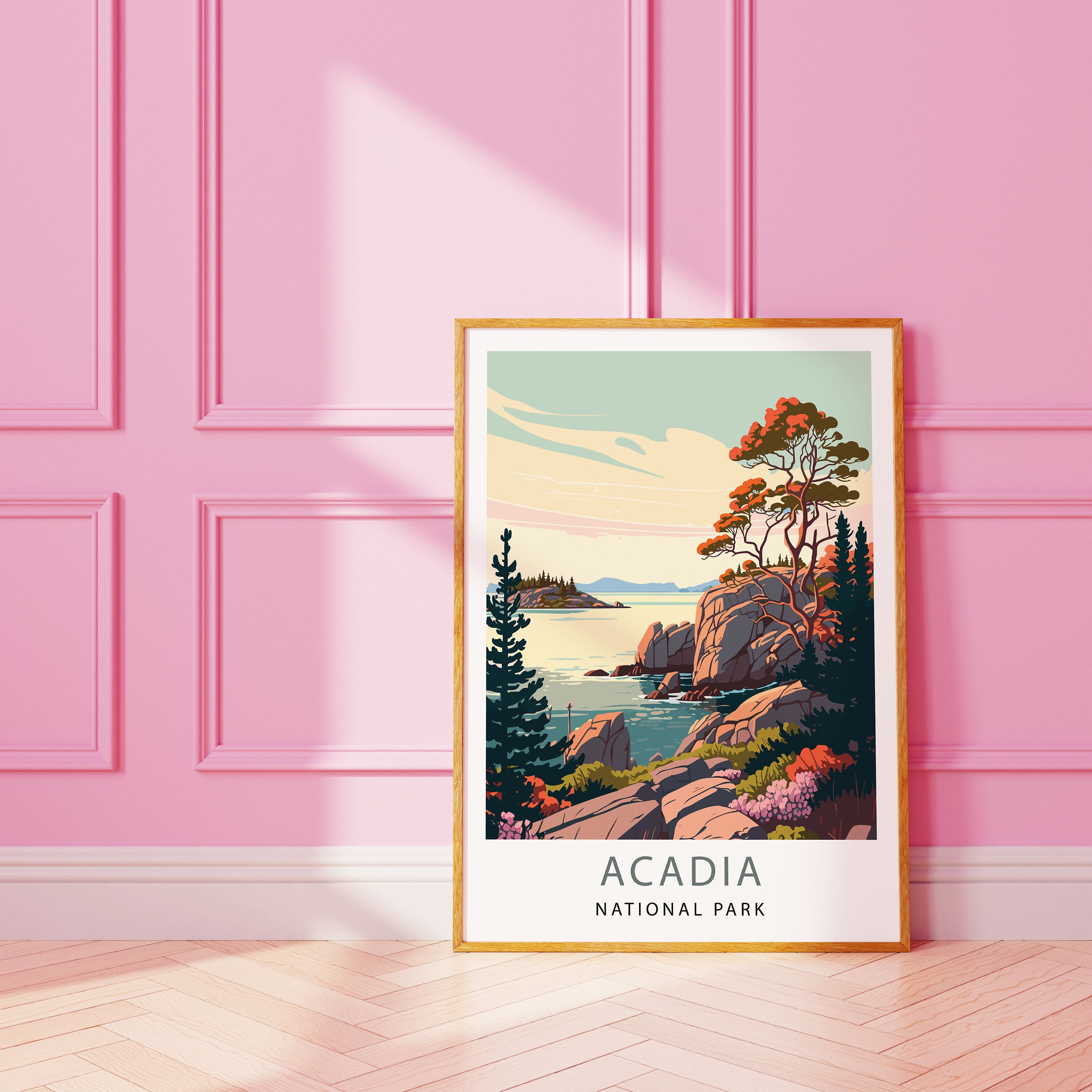 ACADIA National Park Poster Printable Instant Download Travel Art Print ...