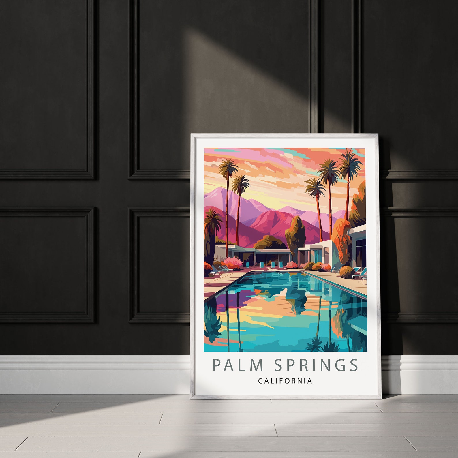 Palm Springs Print Palm Springs Poster Palm Springs Wall Art Palm ...