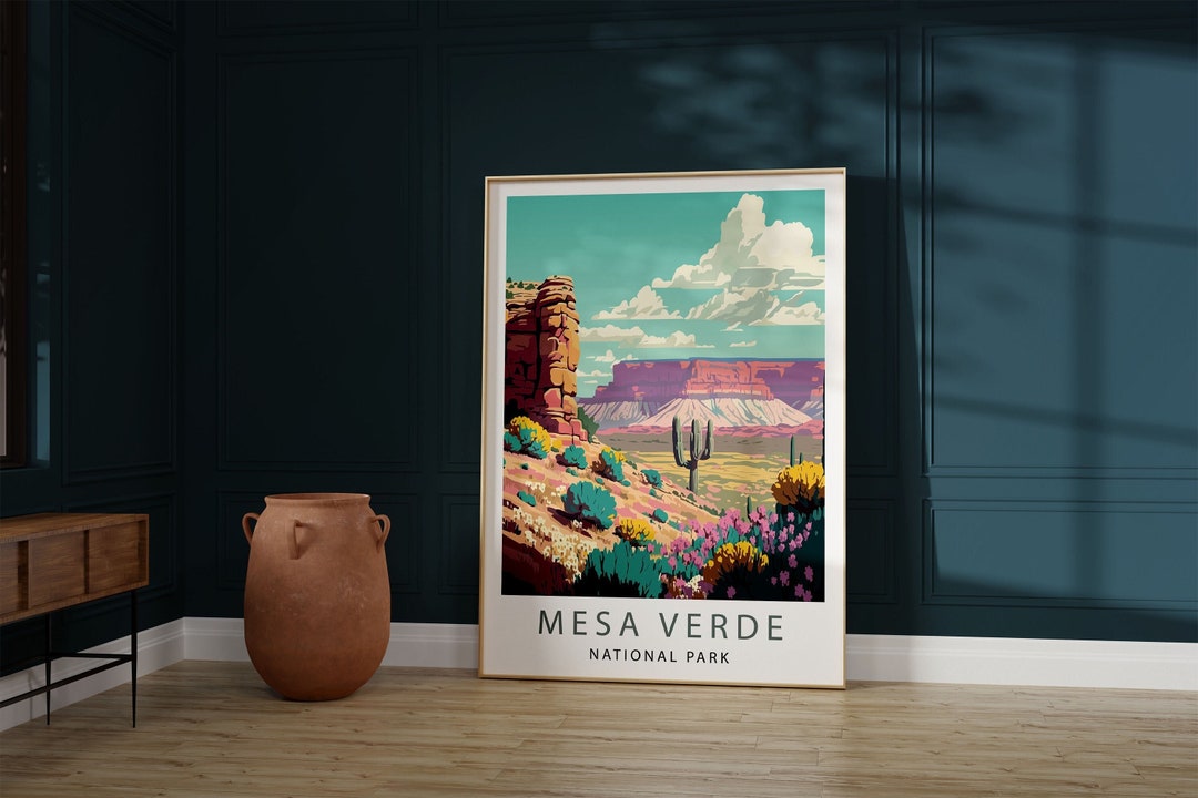Mesa Verde National Park Poster Instant Download Mesa Verde Travel Art ...
