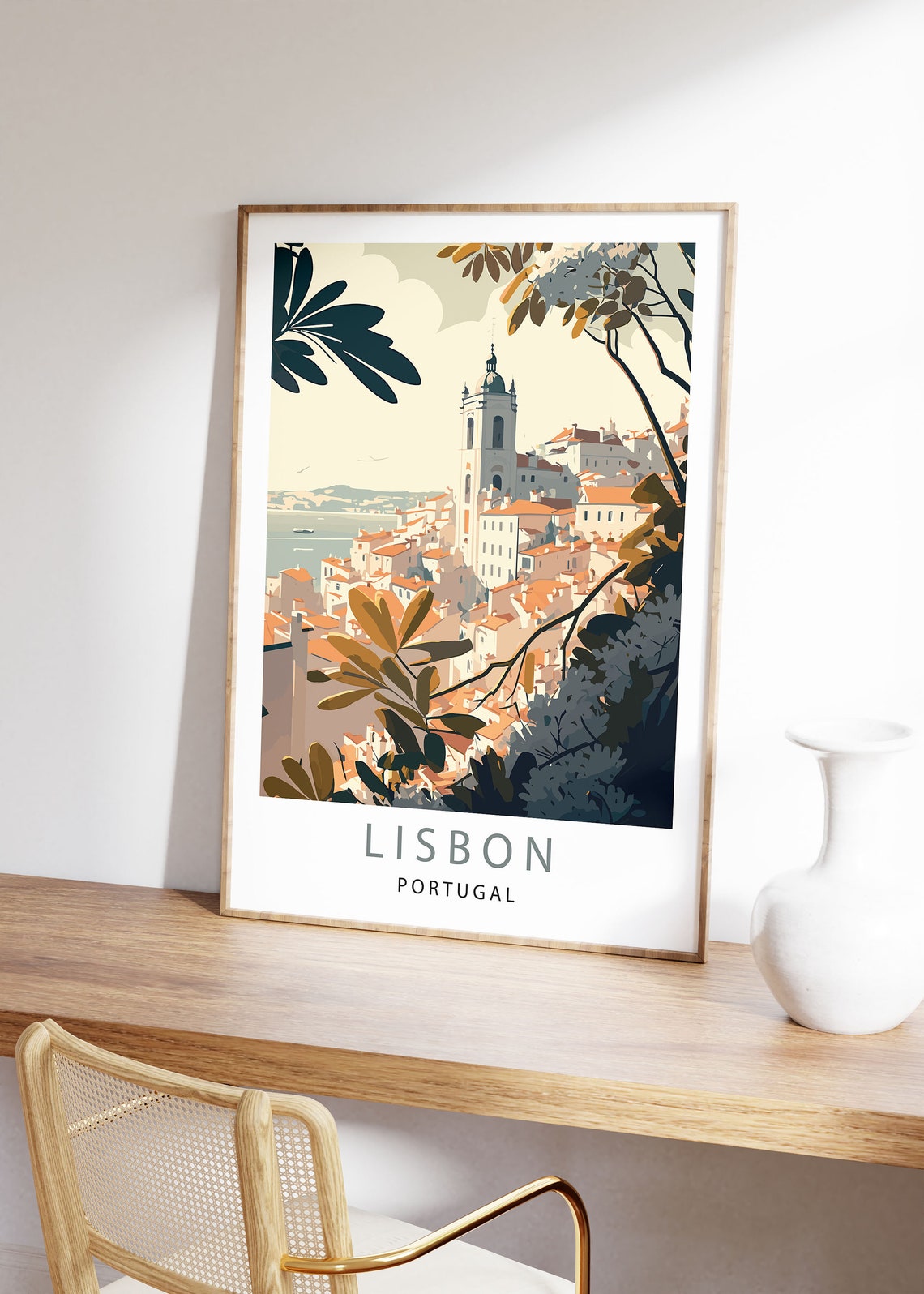 LISBON Poster, Printable Instant Download, LISBON Travel Art Print ...