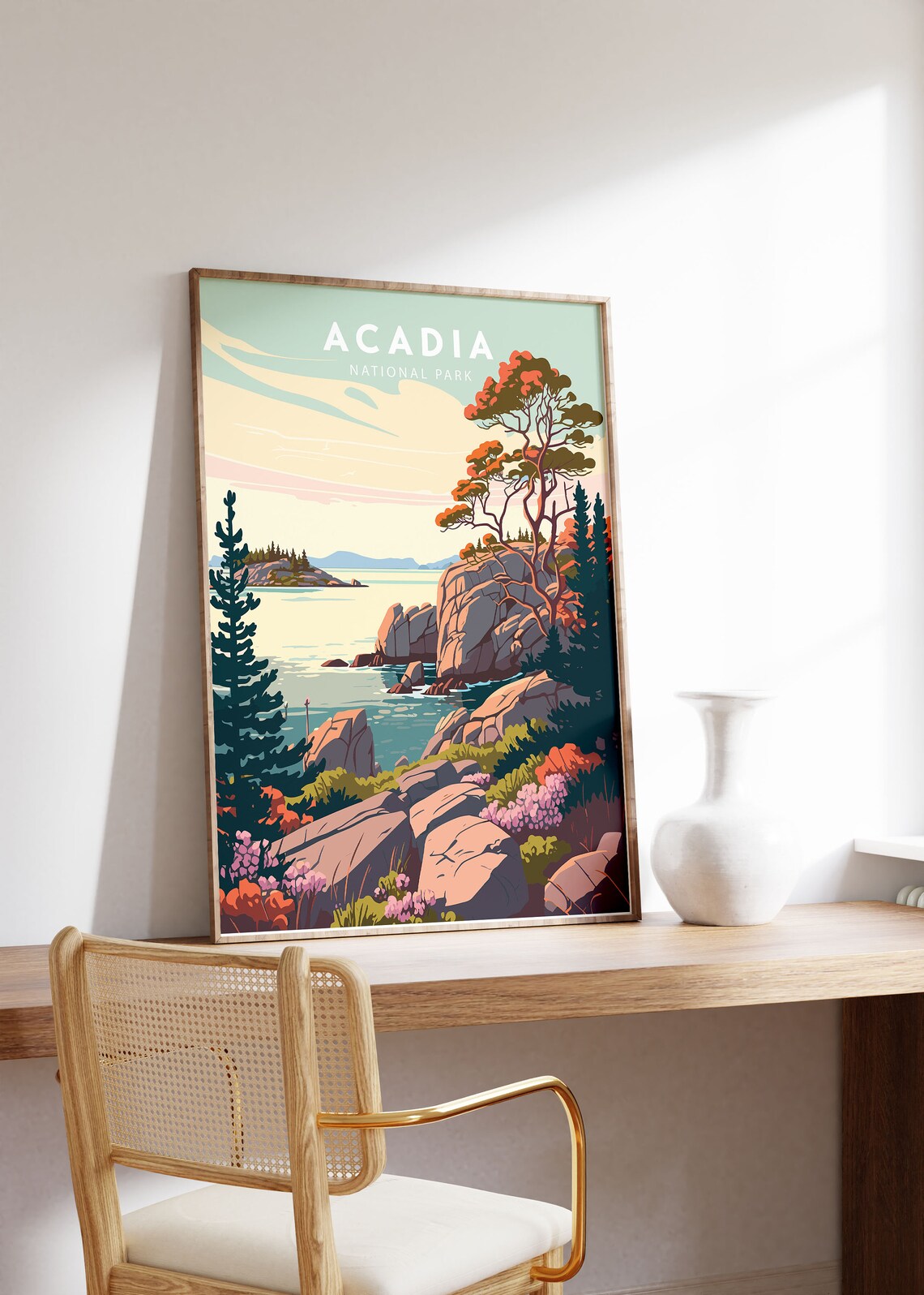 ACADIA National Park Poster Printable Instant Download Travel Art Print ...