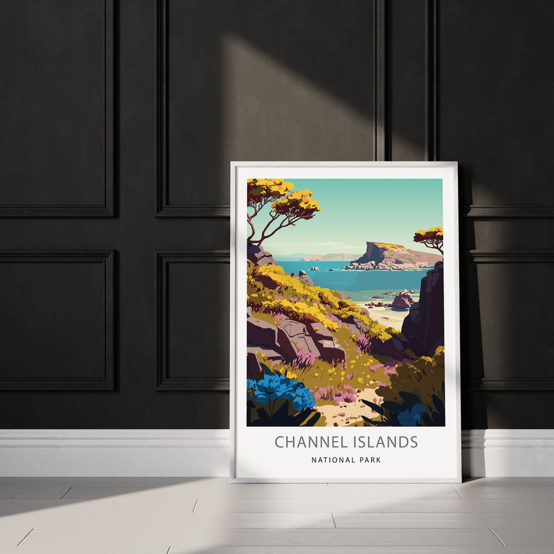 CHANNEL ISLANDS National Park Poster Channel Islands Print Minimalist ...