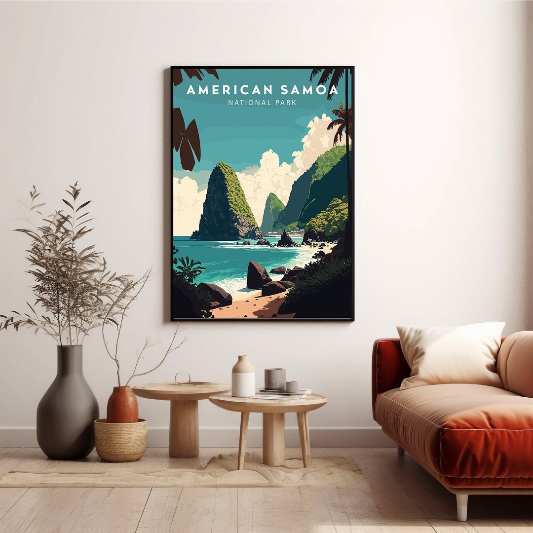AMERICAN SAMOA National Park Poster, Printable Instant Download, Travel ...