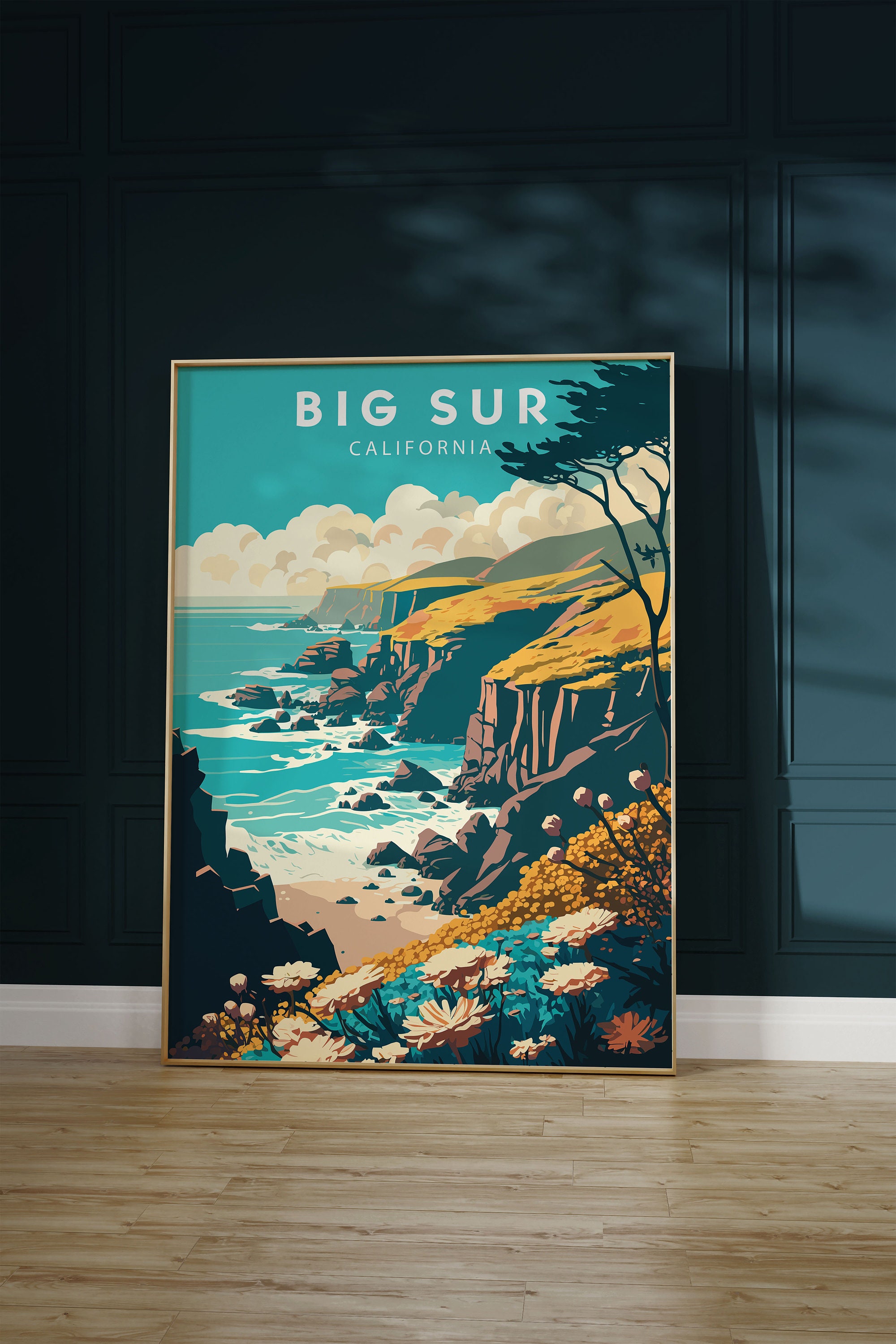BIG SUR Travel Print, California Poster, Big Sur Print, Printable ...