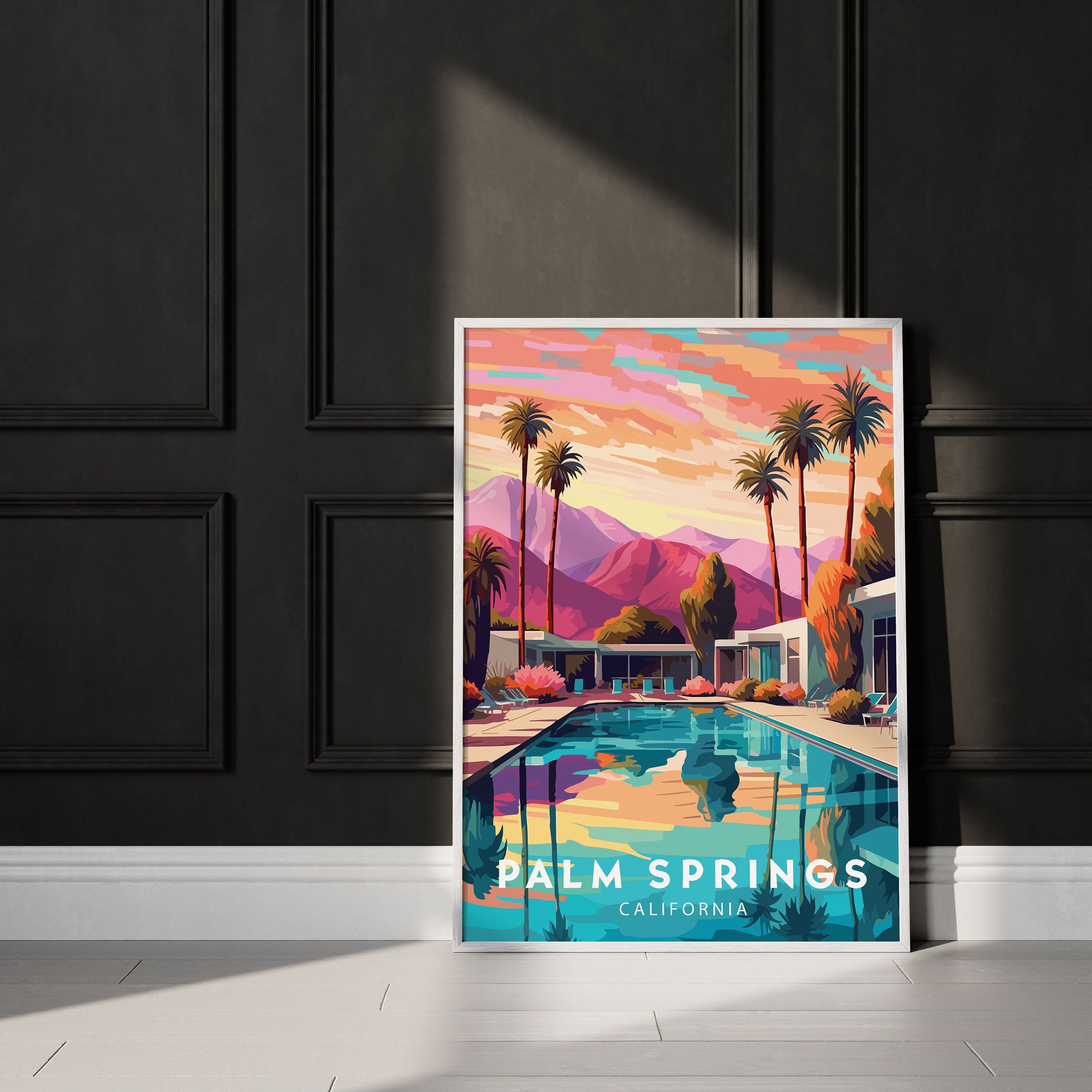 Palm Springs Print Palm Springs Poster Palm Springs Wall Art Palm ...