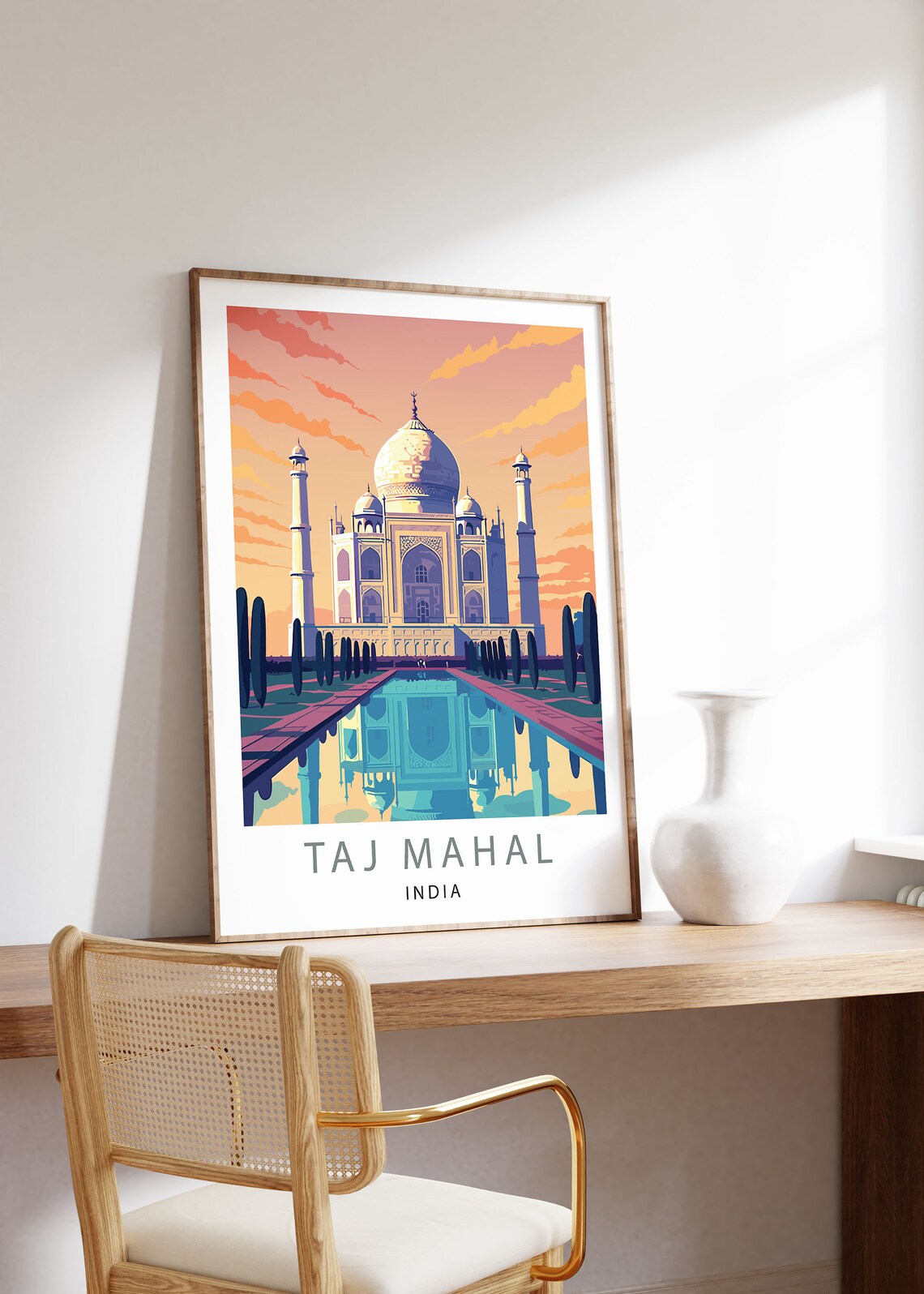 Taj Mahal Wall Art Taj Mahal Print India Print Taj Mahal - Etsy