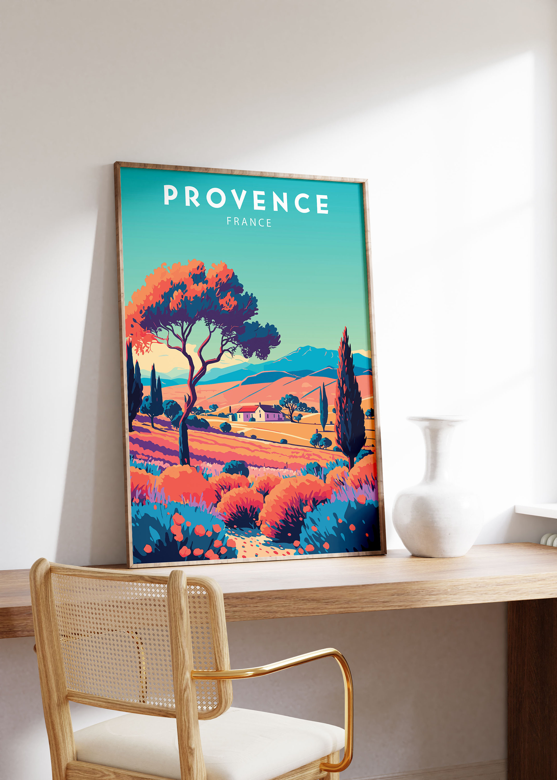 PROVENCE Poster, Printable Instant Download, PROVENCE Travel Art Print ...
