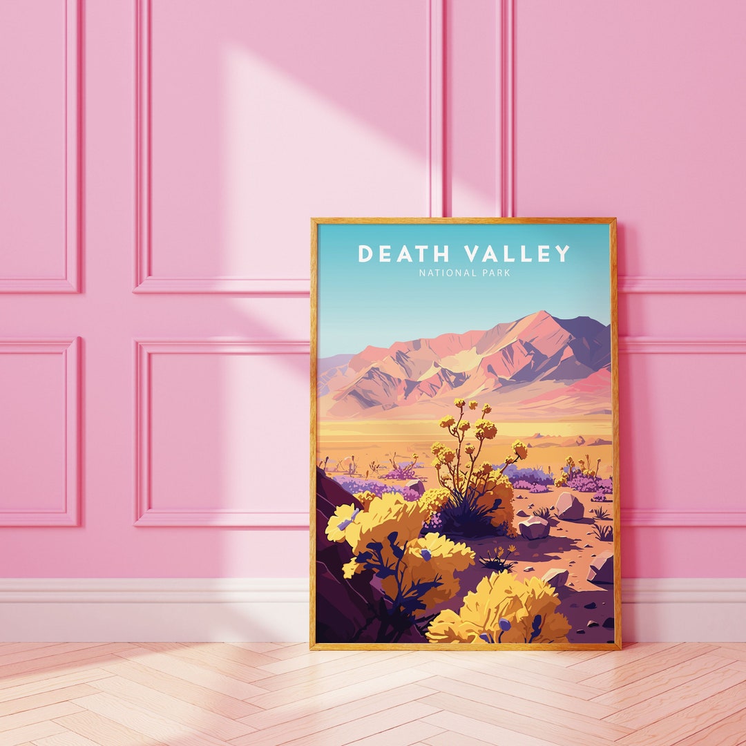 Death Valley Art National Park Poster Printable Instant Download Travel ...