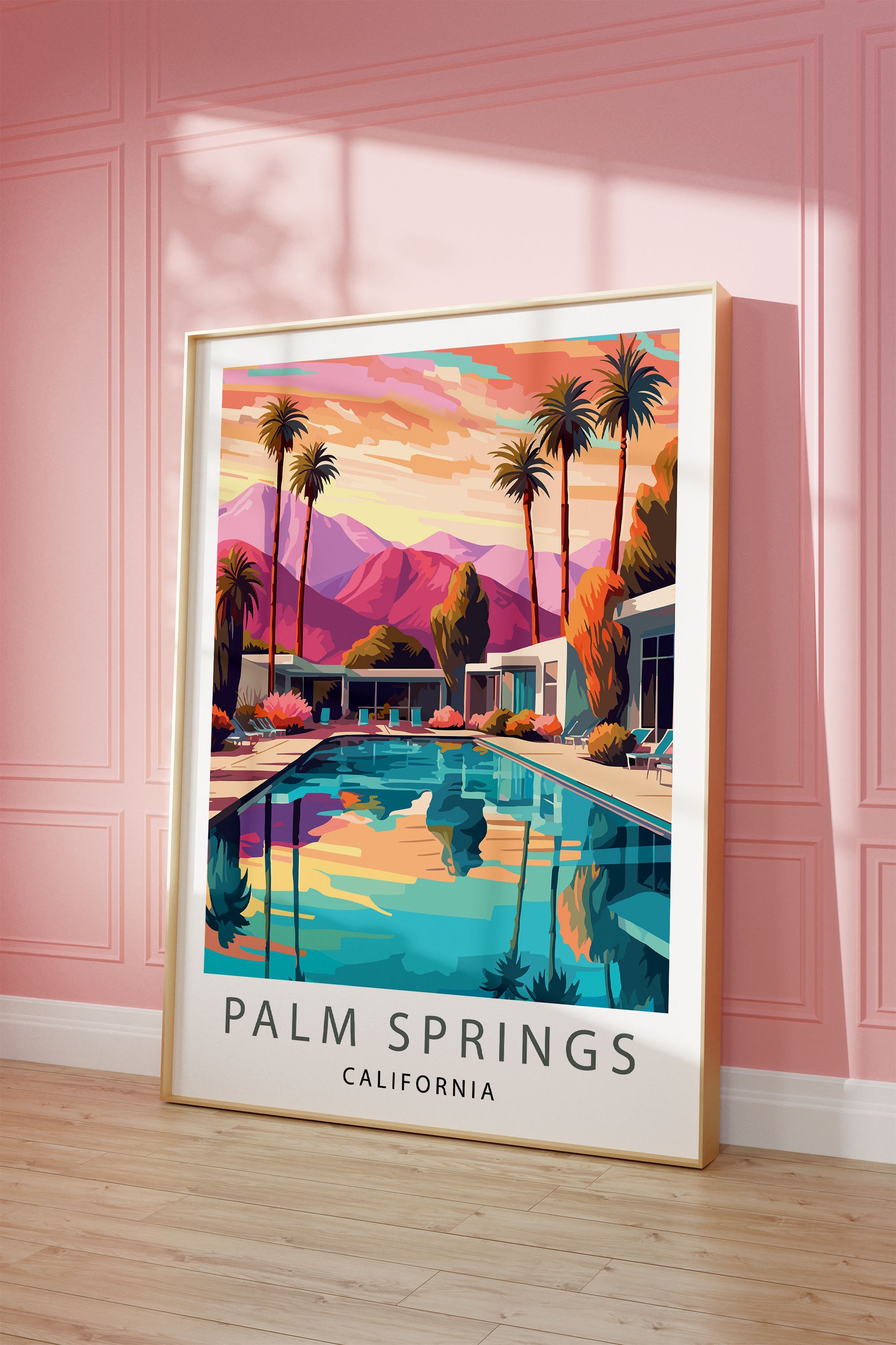 Palm Springs Print Palm Springs Poster Palm Springs Wall Art Palm ...