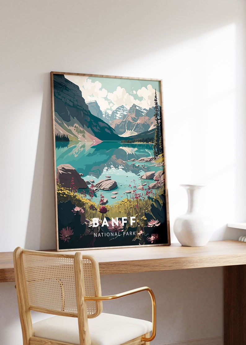 BANFF National Park Poster, Printable Instant Download, Banff Travel ...