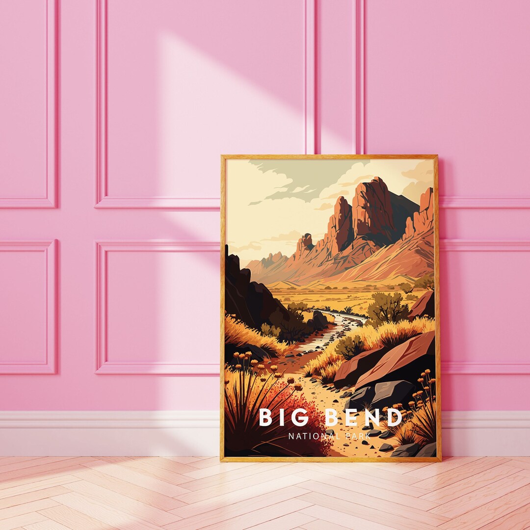BIG BEND National Park Poster, Printable Instant Download, Travel Print ...