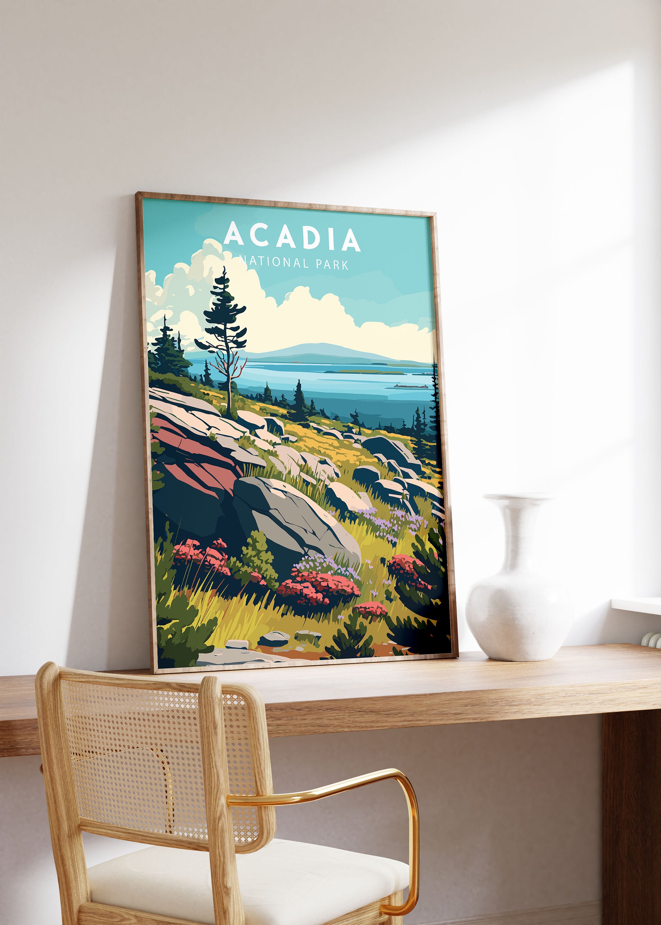 ACADIA National Park Poster, Printable Instant Download, Travel Art ...
