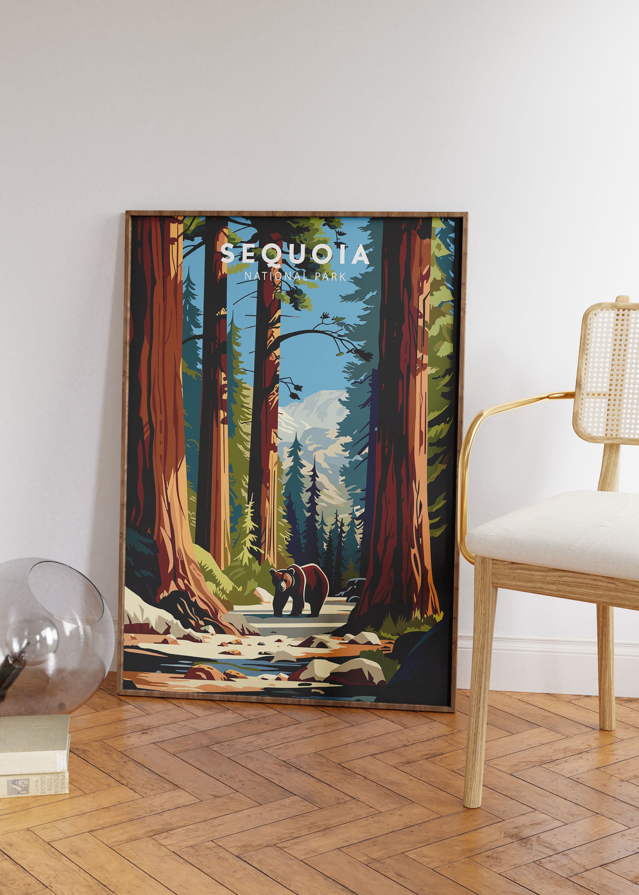 Sequoia National Park Print, Minimalist Wall Art (digital Download) - Etsy