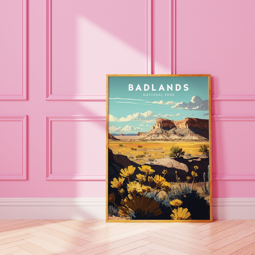 BADLANDS National Park Poster Printable Instant Download BADLANDS ...