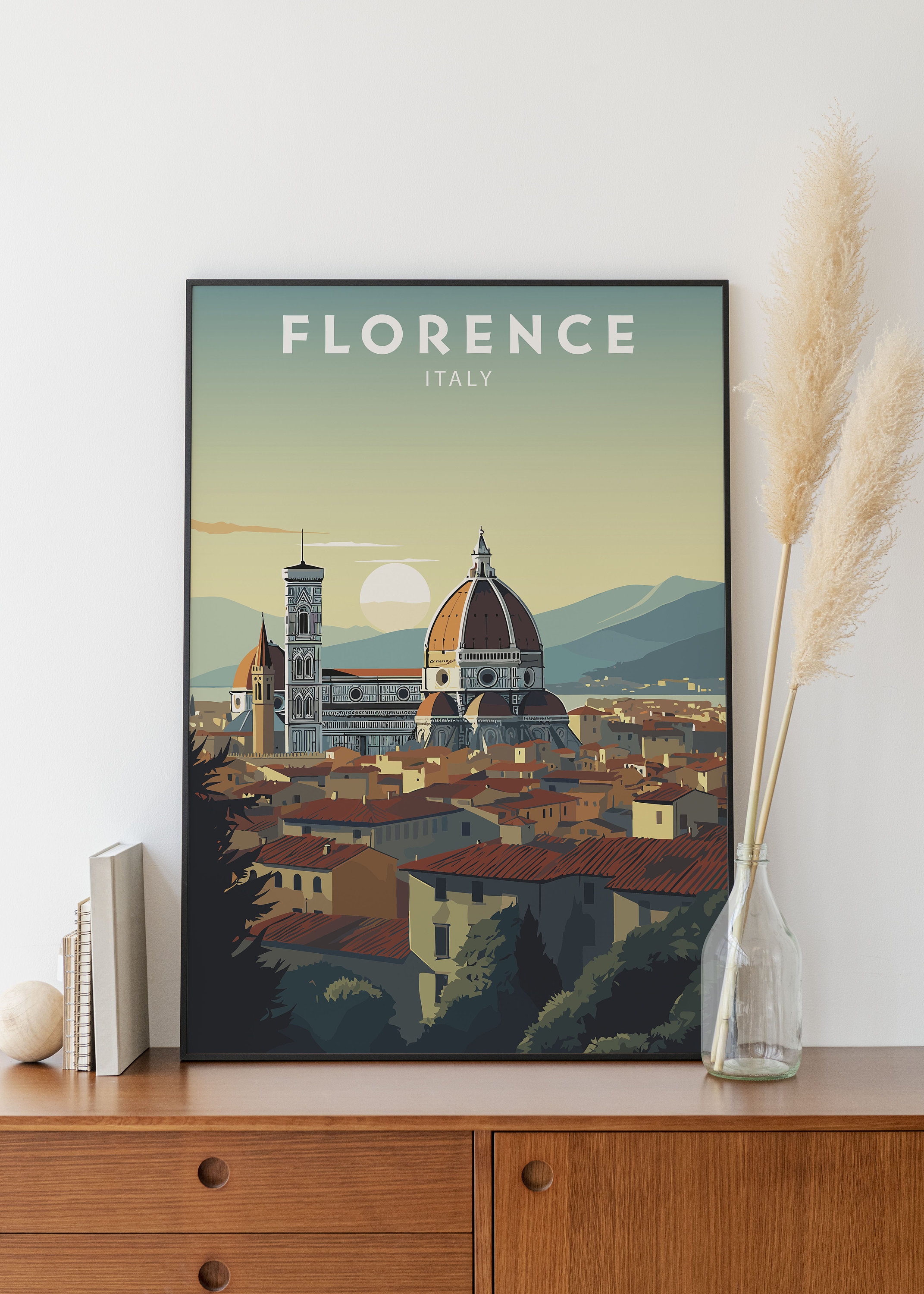 FLORENCE Travel Print, Italy Poster, Florence Print, Printable Instant ...