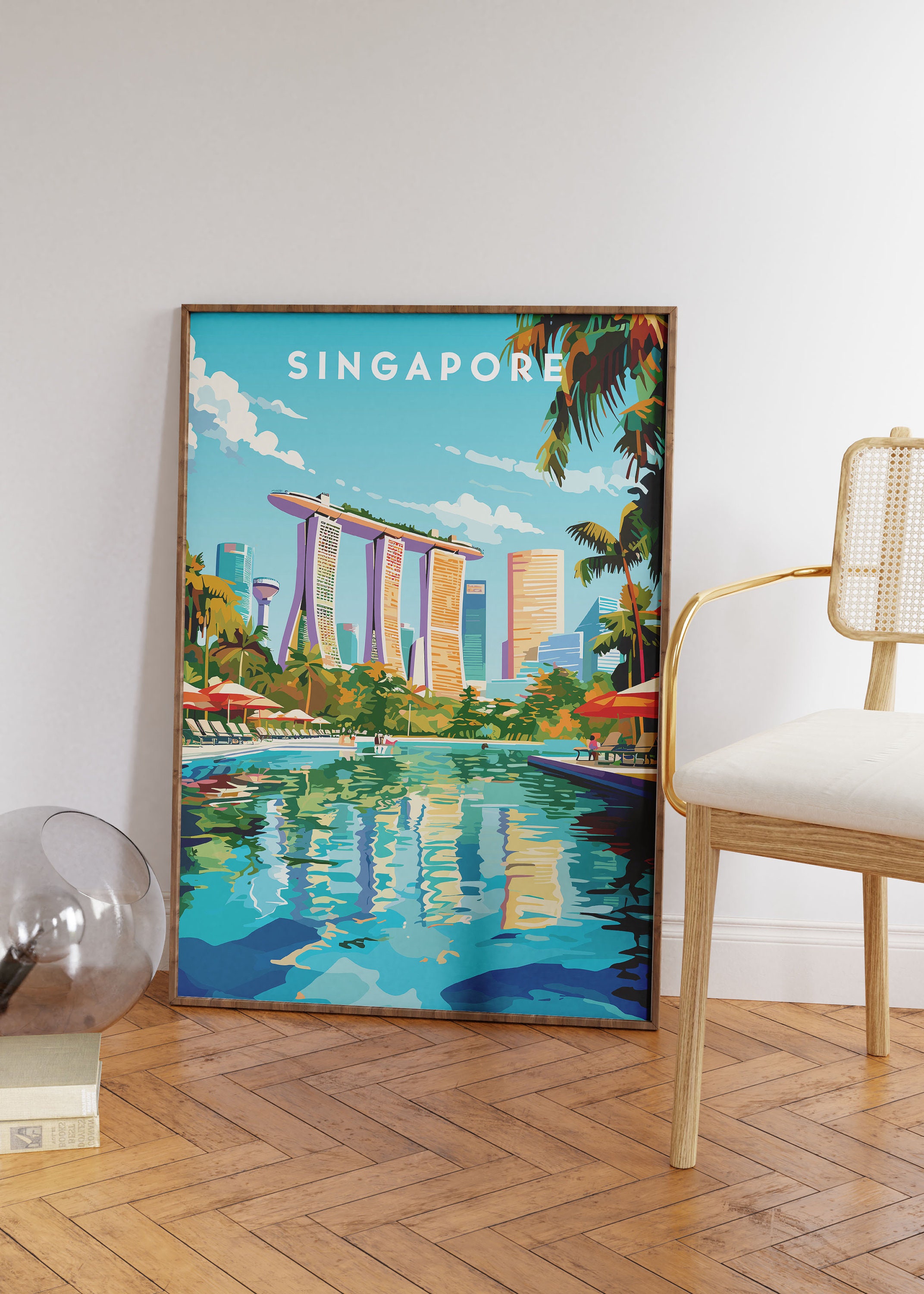 Singapore Print Singapore Poster Singapore Art Print Singapore - Etsy