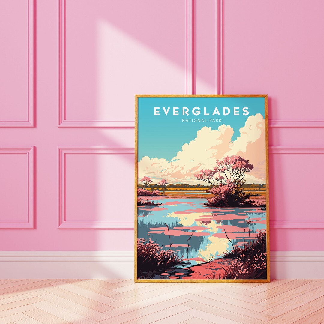 EVERGLADES Poster Everglades Wall Art Everglades Print NATIONAL PARK ...