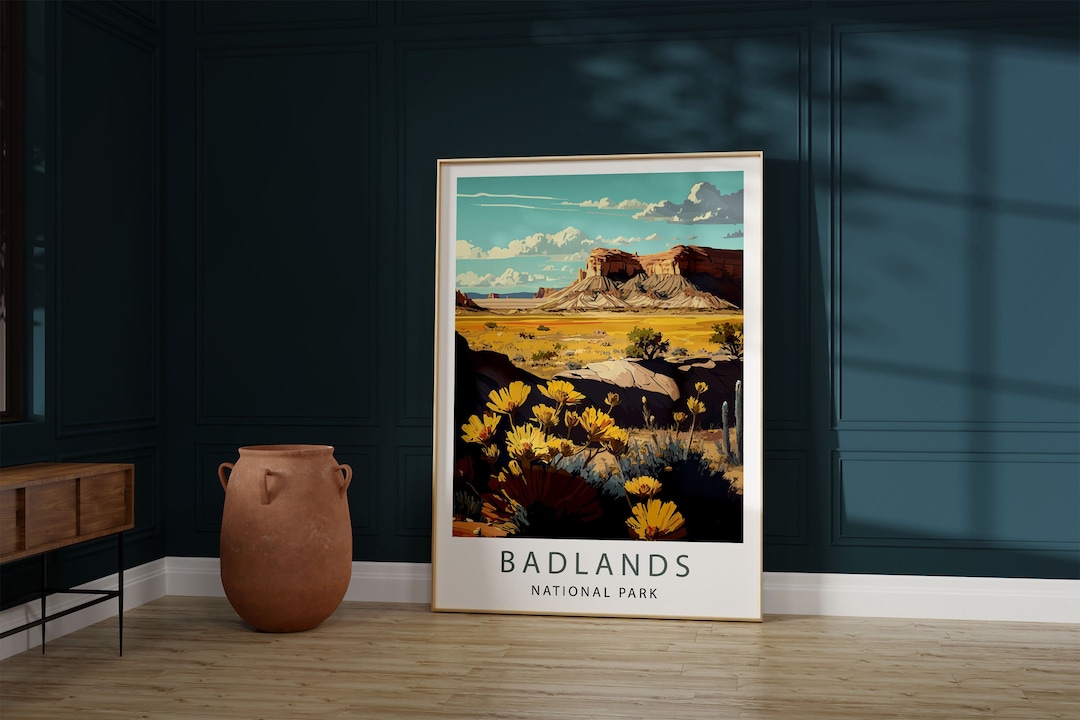 BADLANDS National Park Poster Printable Instant Download BADLANDS ...