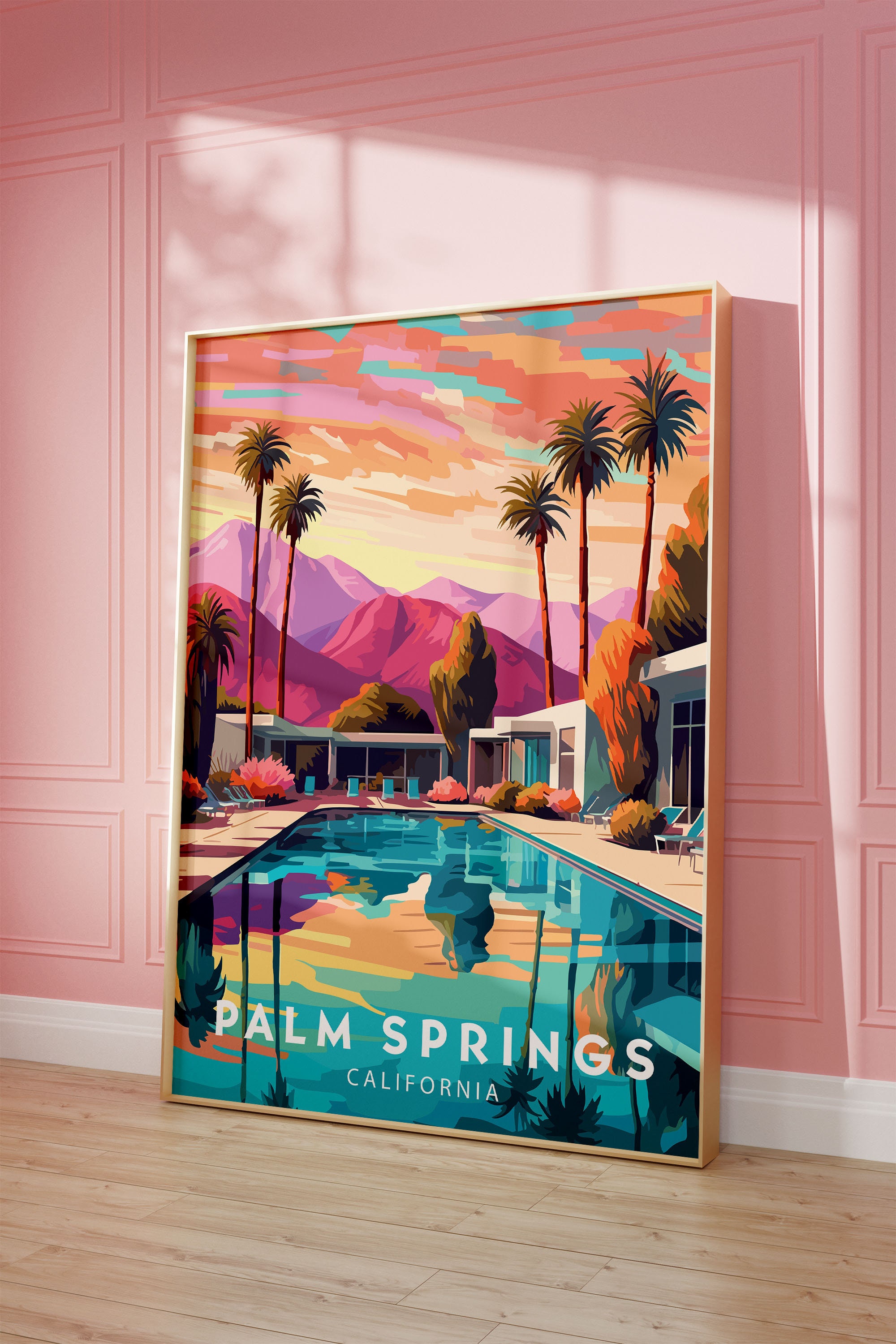 Palm Springs Print Palm Springs Poster Palm Springs Wall Art Palm ...