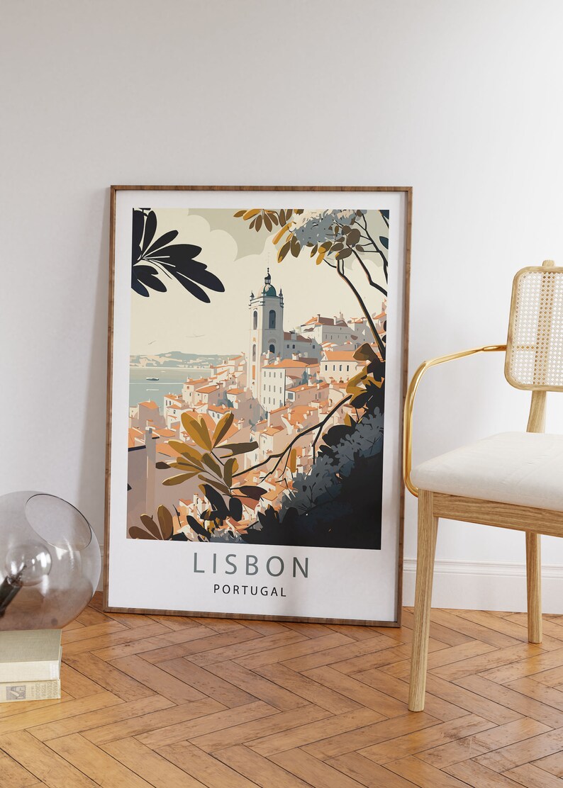 LISBON Poster, Printable Instant Download, LISBON Travel Art Print ...