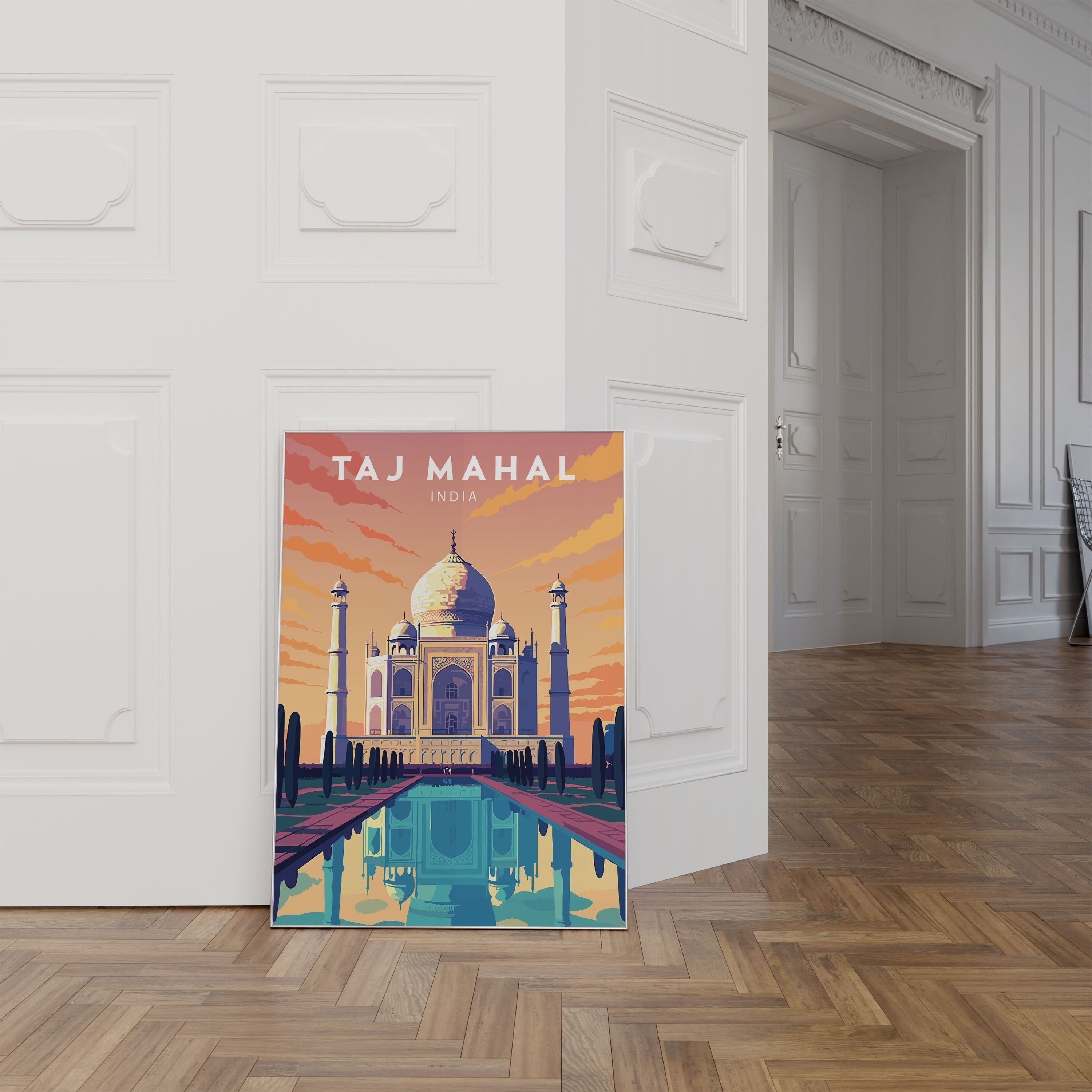Taj Mahal Wall Art Taj Mahal Print India Print Taj Mahal - Etsy