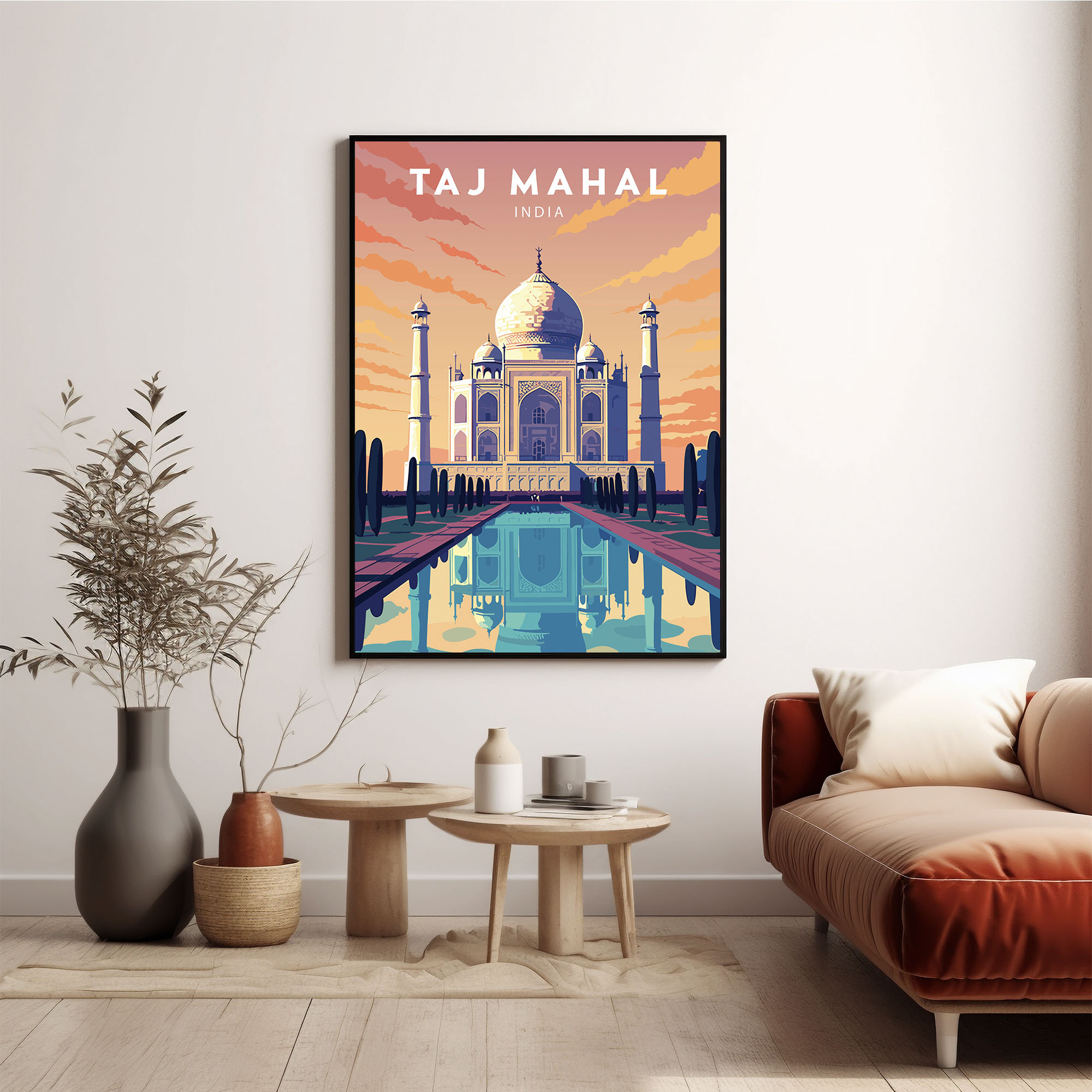 Taj Mahal Wall Art Taj Mahal Print India Print Taj Mahal - Etsy
