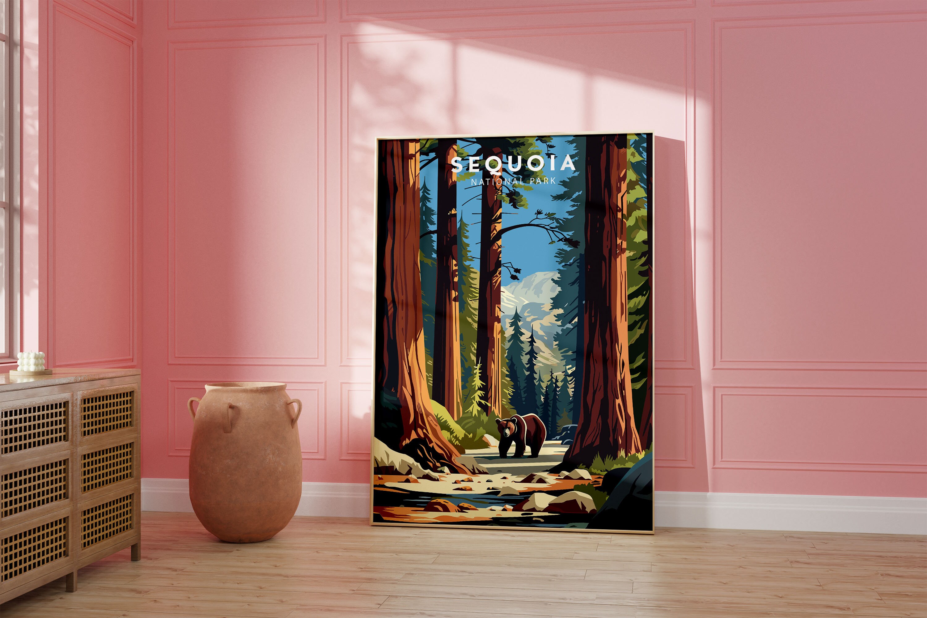 Sequoia Print Sequoia National Park Poster Printable Instant Download ...